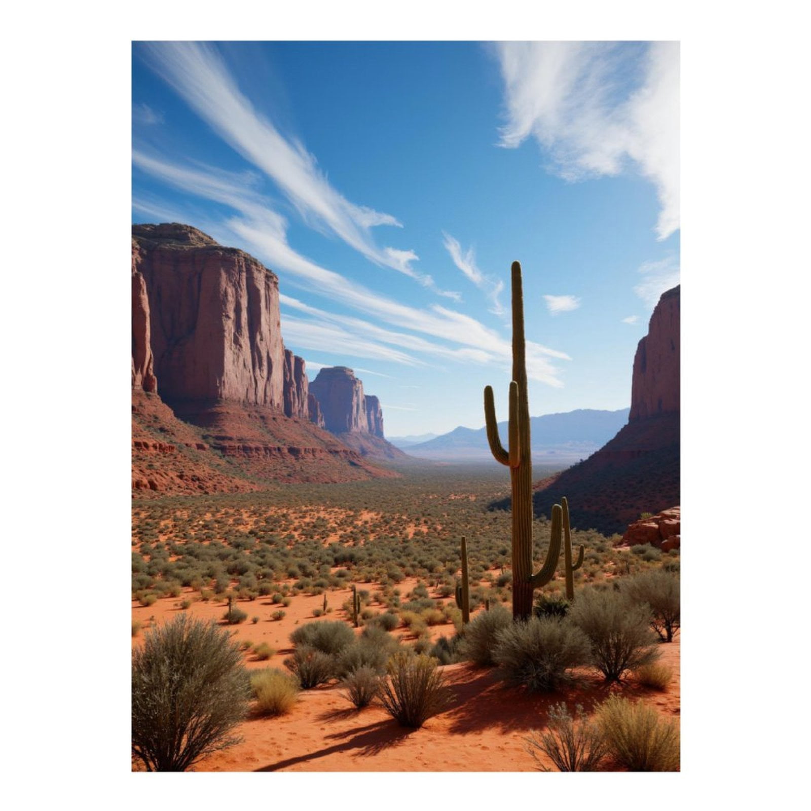 Diamond Art Kit for Adults, Desert Landscape Cactus Sky Cliffs Diamond ...