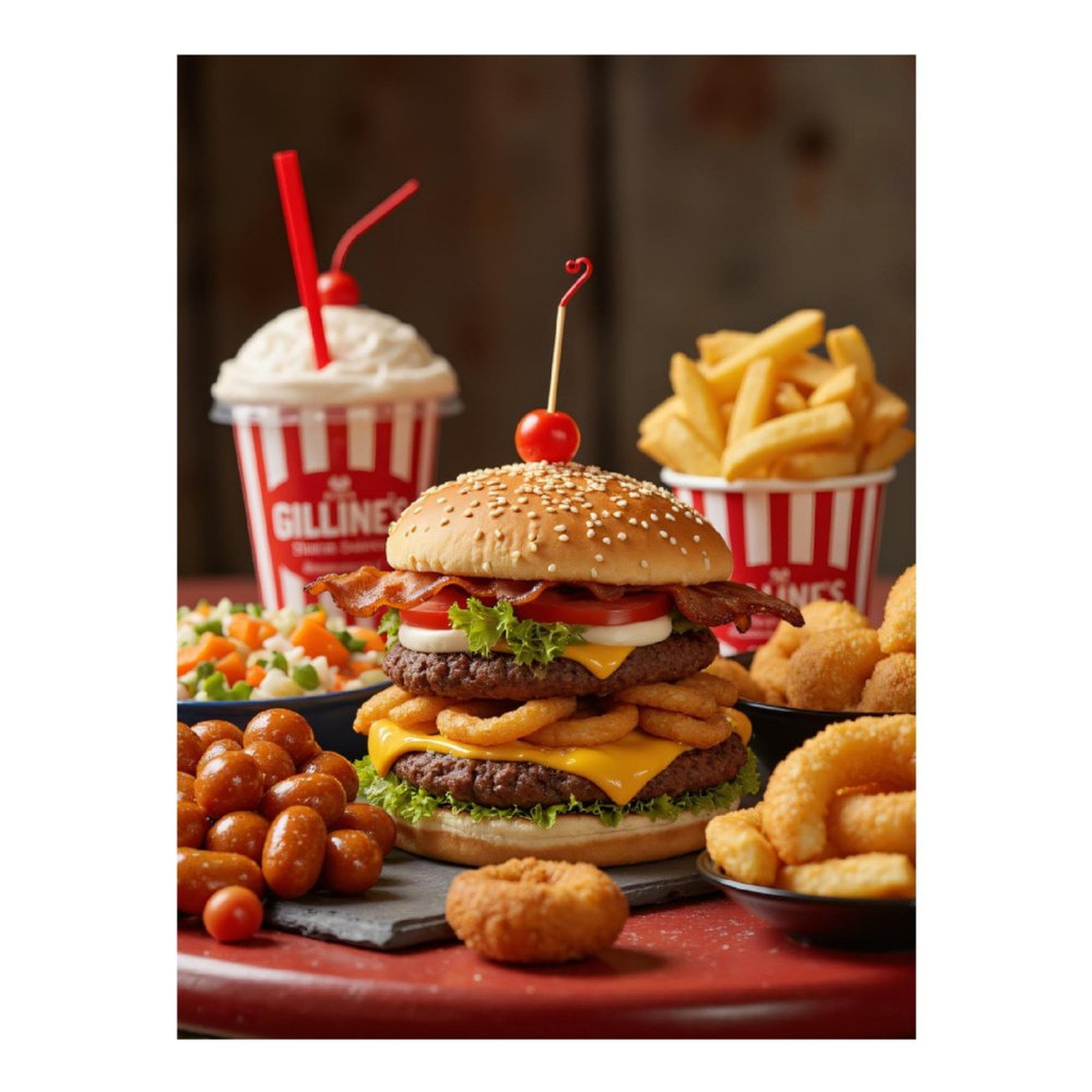 Diamond Art Kit for Adults, Double Burger Feast Delight Diamond ...