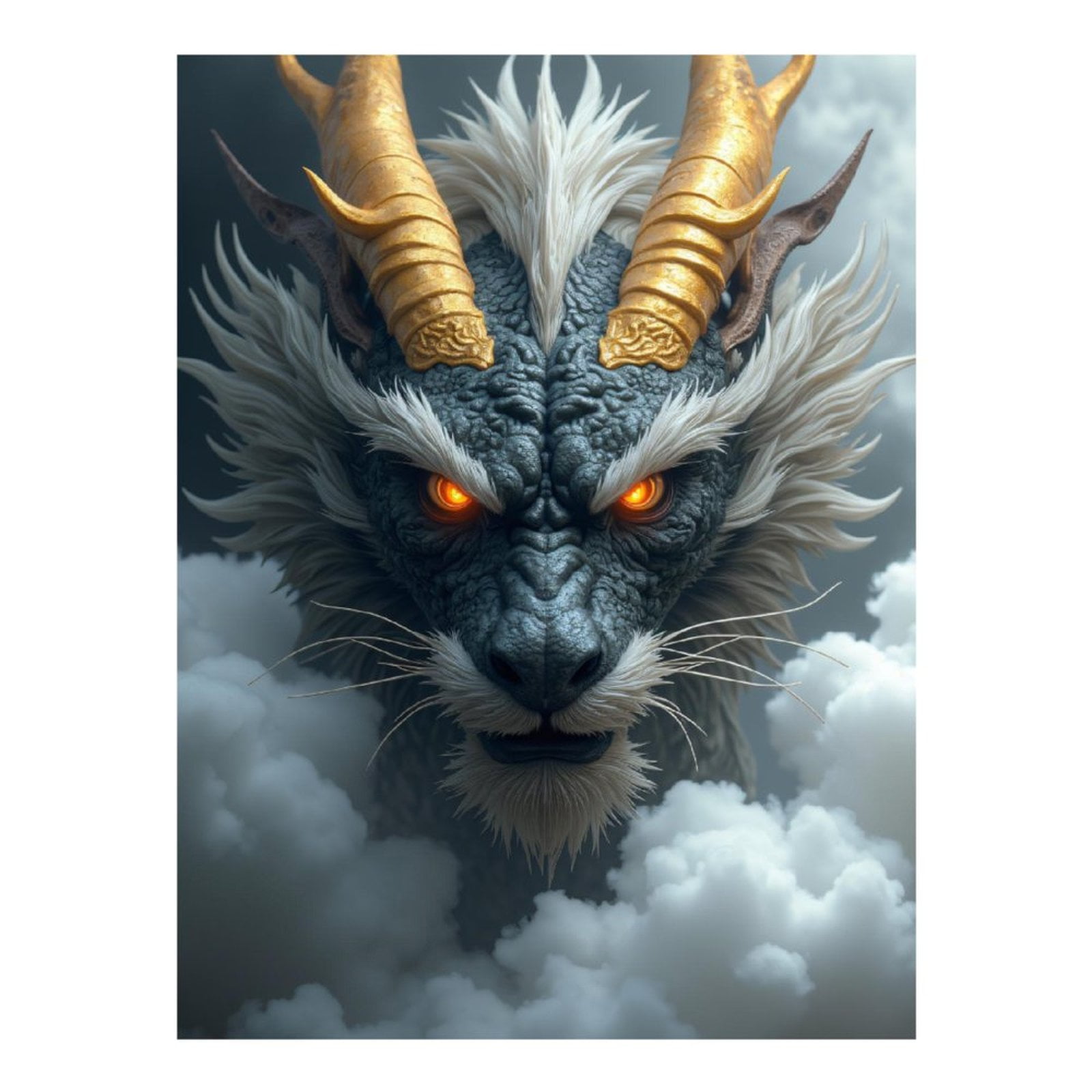 Diamond Art Kit for Adults, Dragon Mythical Beast Majestic Cloud ...