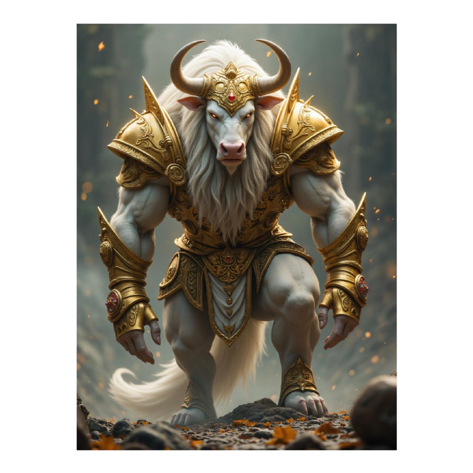 Diamond Art Kit for Adults, Fantasy Creature Golden Armor Diamond ...