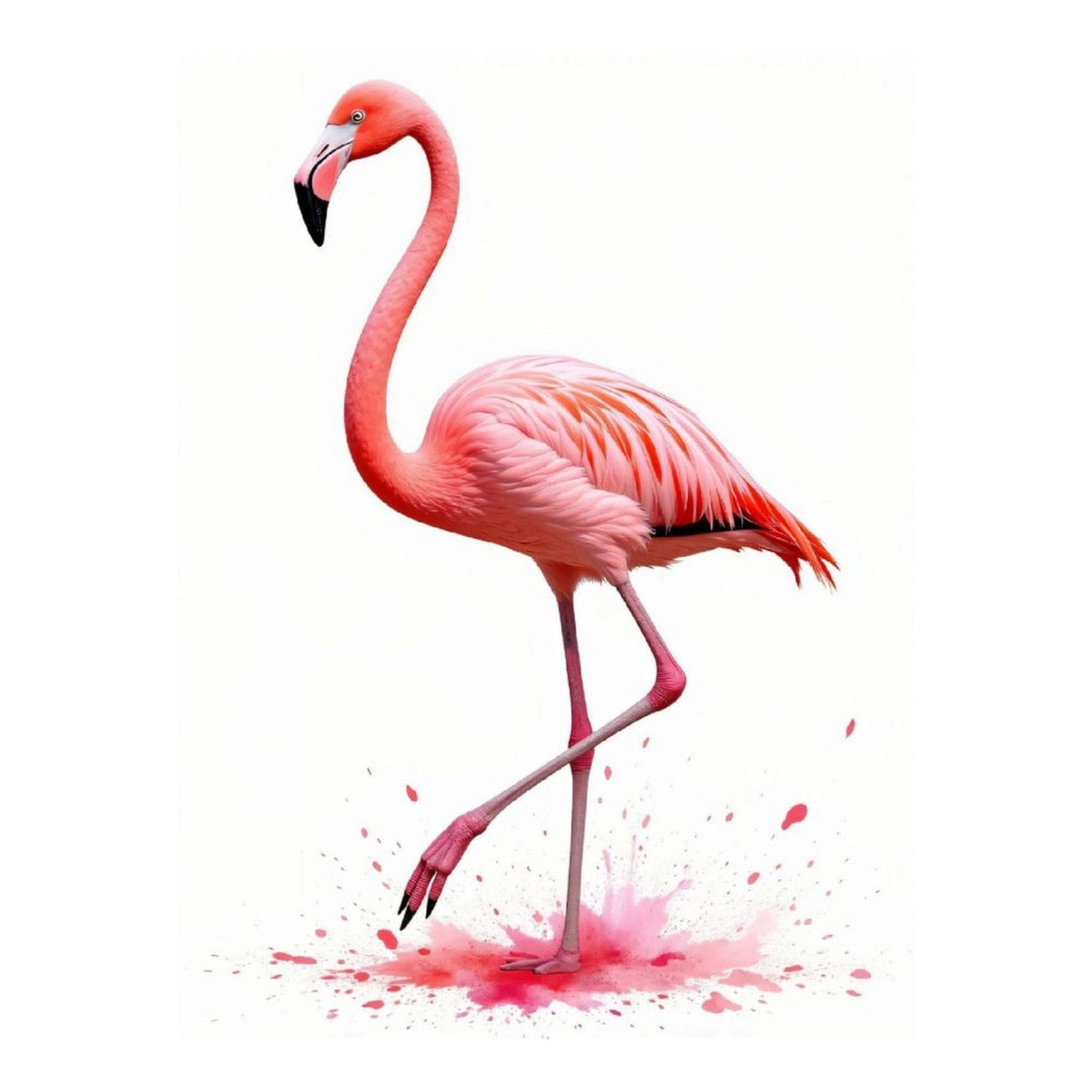 Diamond Art Kit for Adults, Flamingo Graceful Splash Art Diamond ...