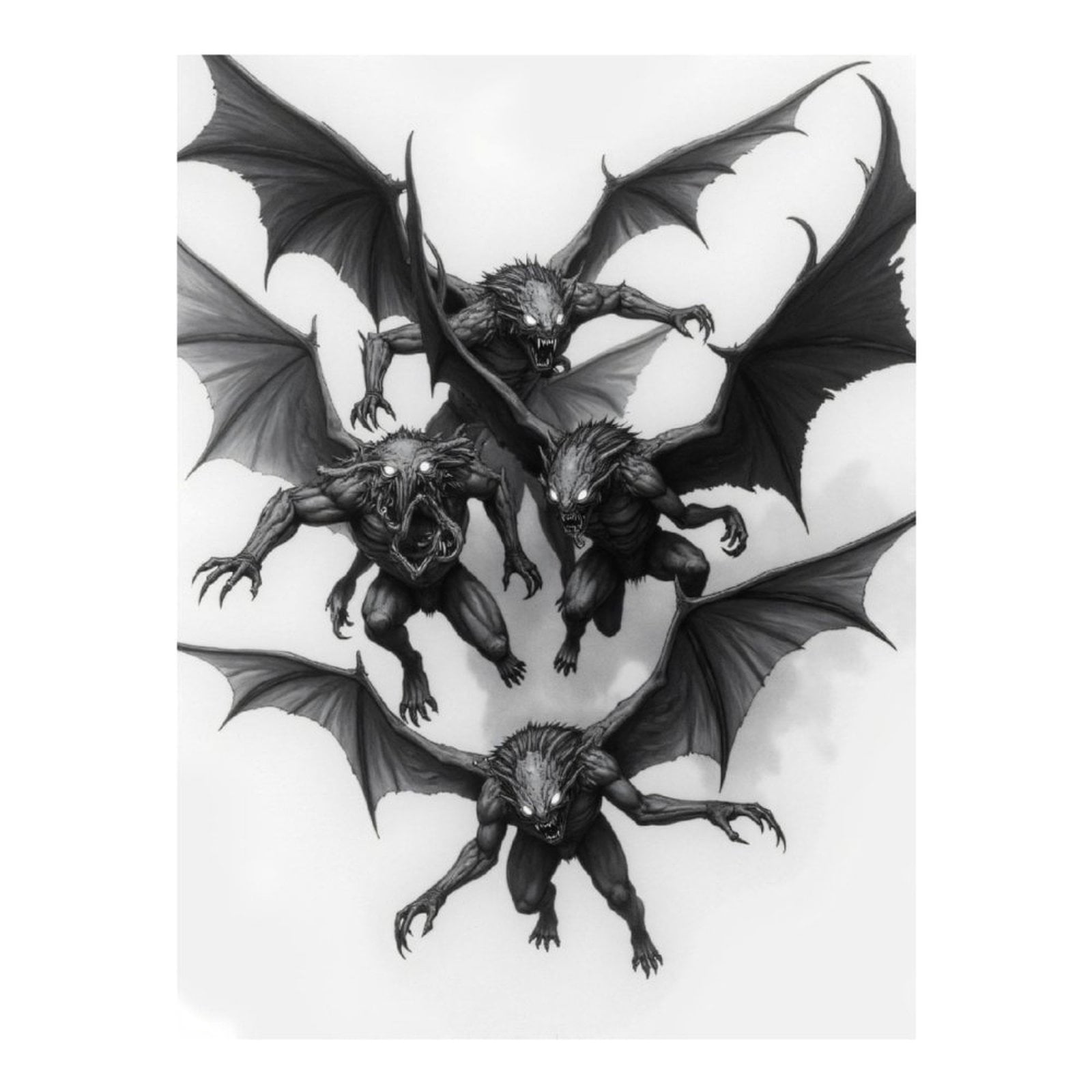 Diamond Art Kit for Adults, Flying Creatures Fierce Pack Diamond ...