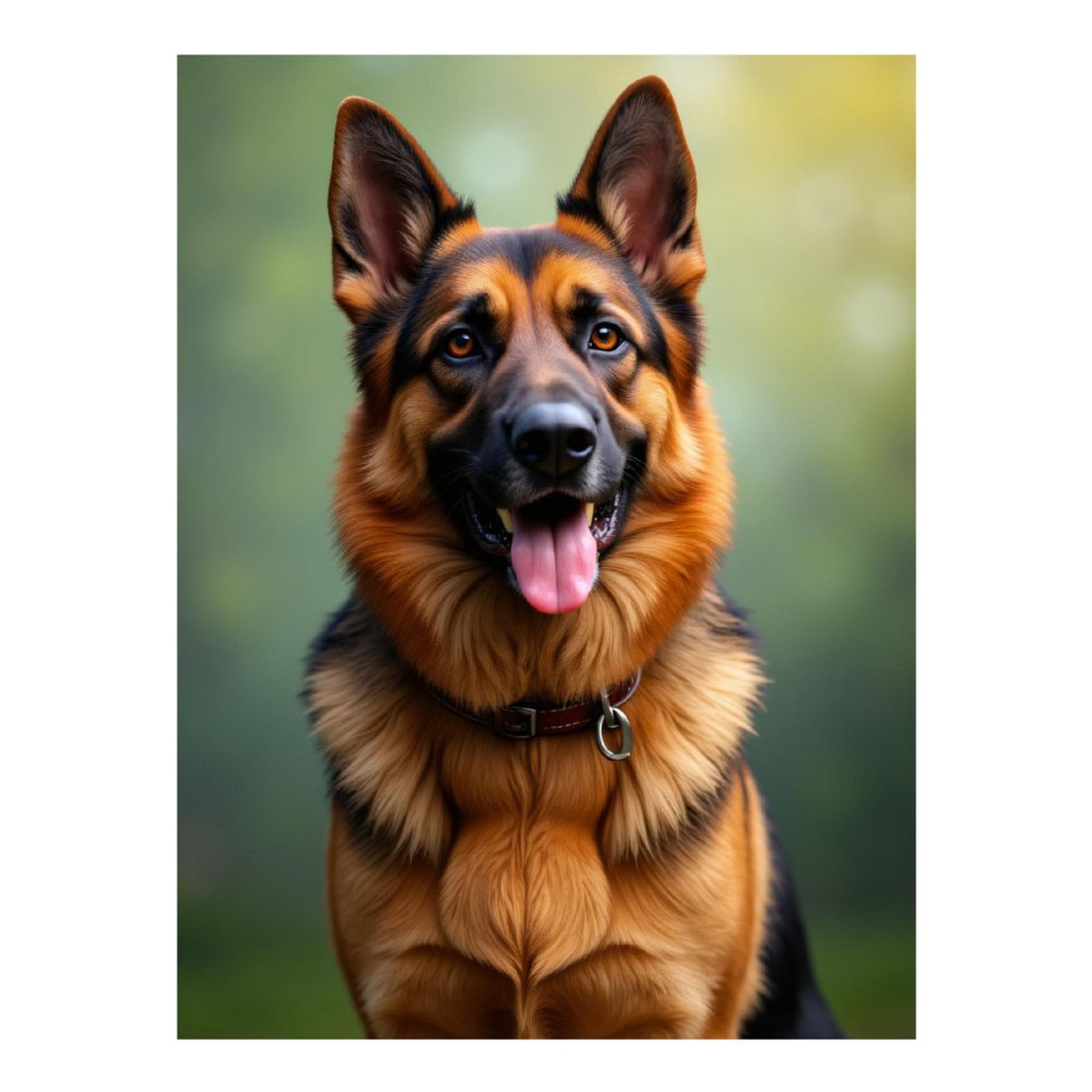Diamond Art Kit for Adults, German Shepherd Alert Expression Diamond ...