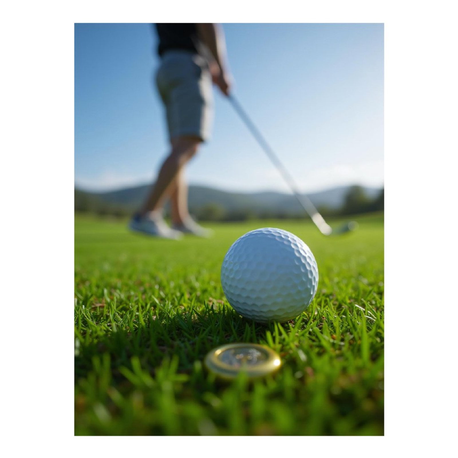 Diamond Art Kit for Adults, Golf Course Sunlit Moment Diamond Painting ...