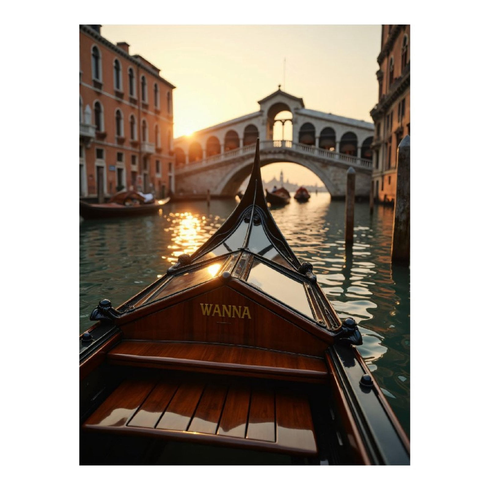 Diamond Art Kit for Adults, Gondola At Sunset Venice Canal Diamond ...