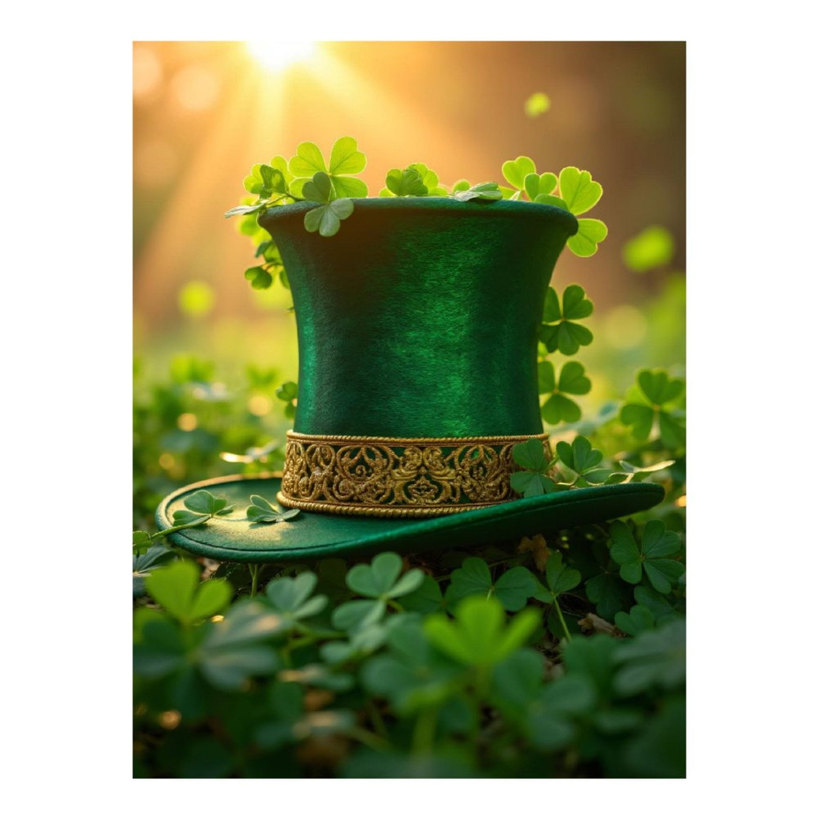 Diamond Art Kit for Adults, Green Hat Sunlit Charm Diamond Painting for ...