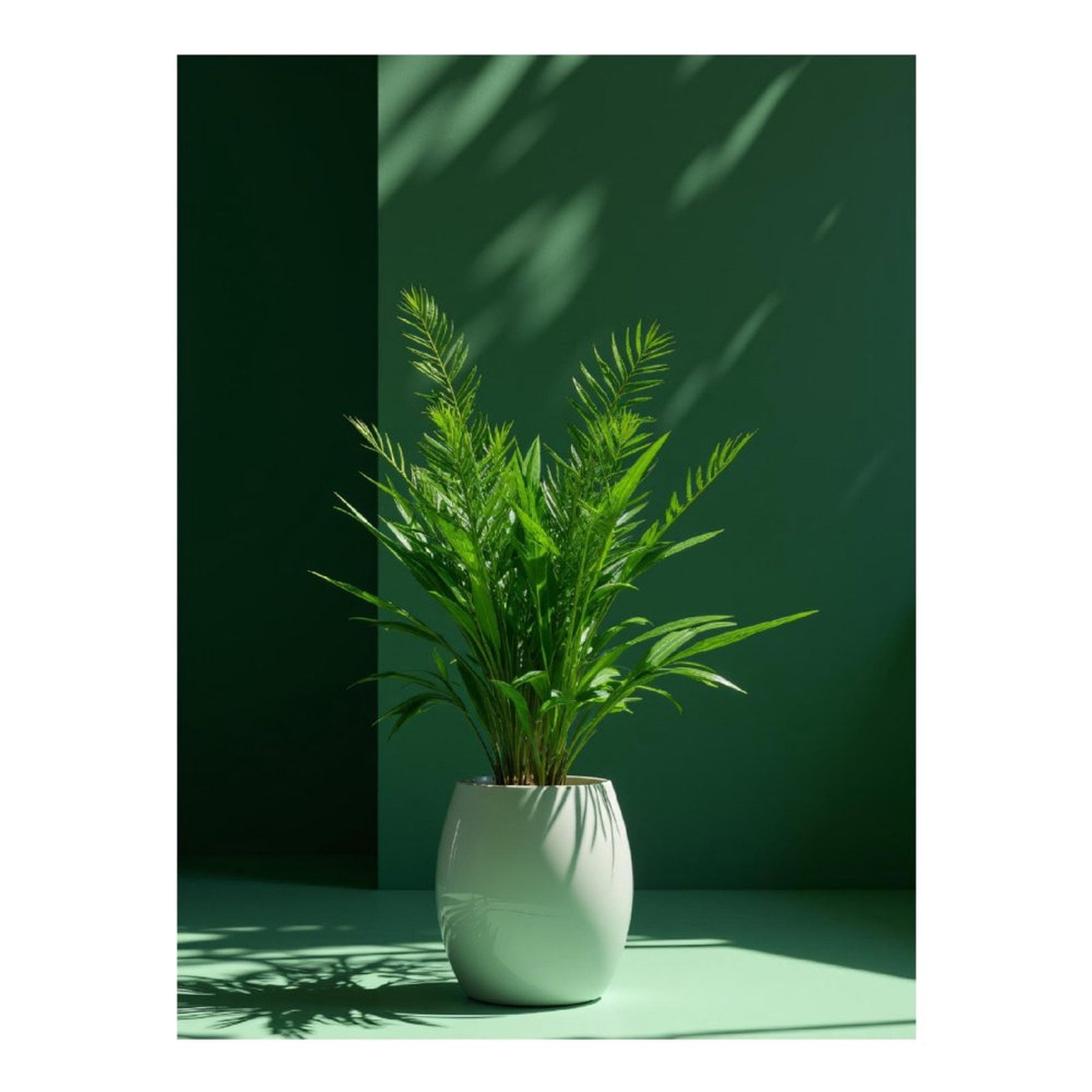 Diamond Art Kit for Adults, Green Indoor Plant In White Pot Diamond ...
