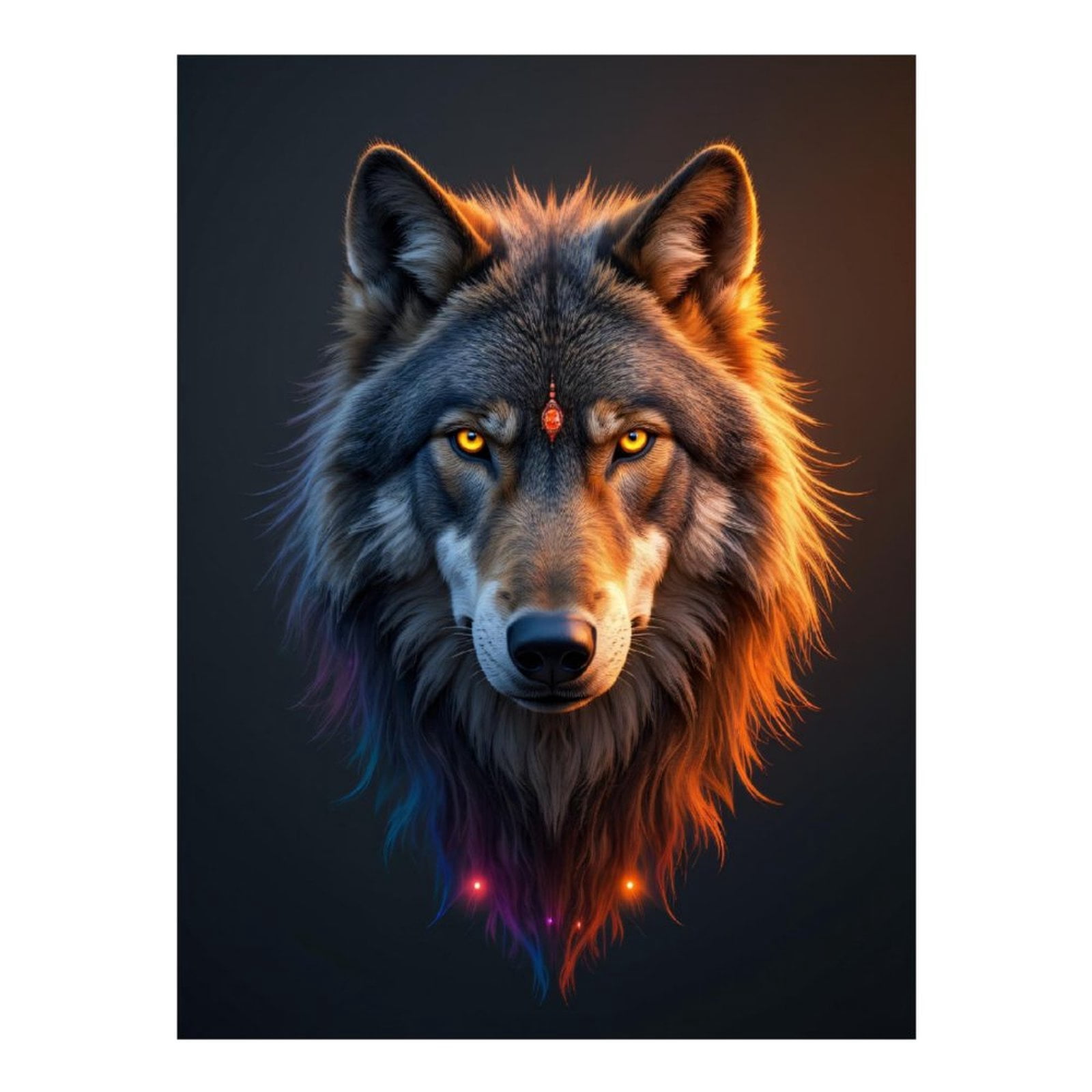 Diamond Art Kit for Adults, Illuminate Canine Enigma Diamond Painting ...