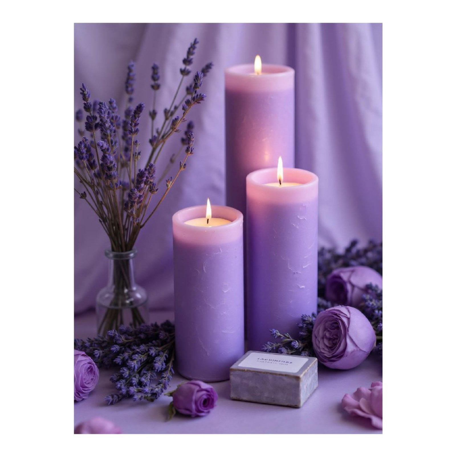 Diamond Art Kit for Adults, Lavender Candle Aromatic Decor Display ...