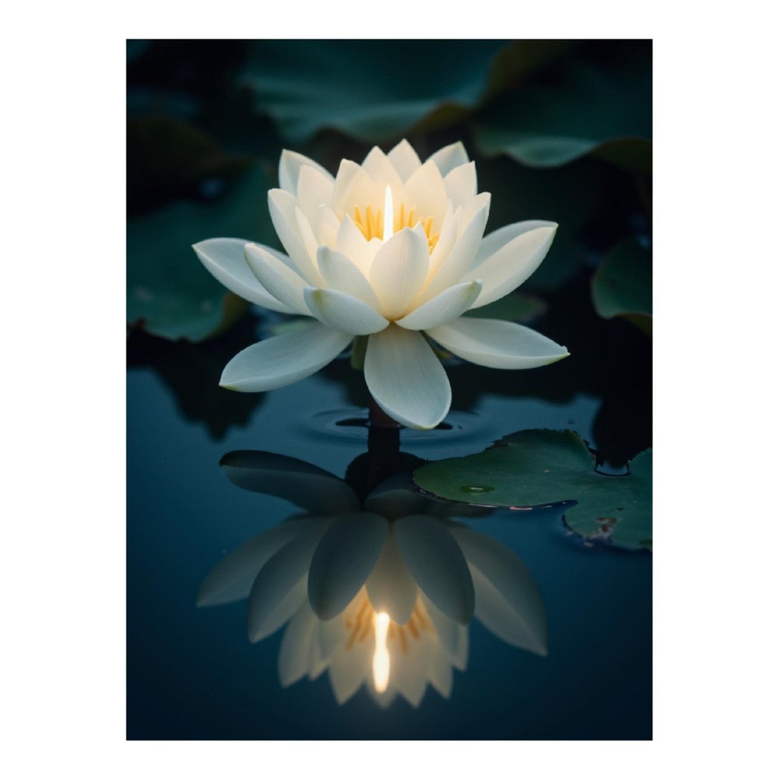 Diamond Art Kit for Adults, Lotus Bloom Reflection Water Lily Diamond ...