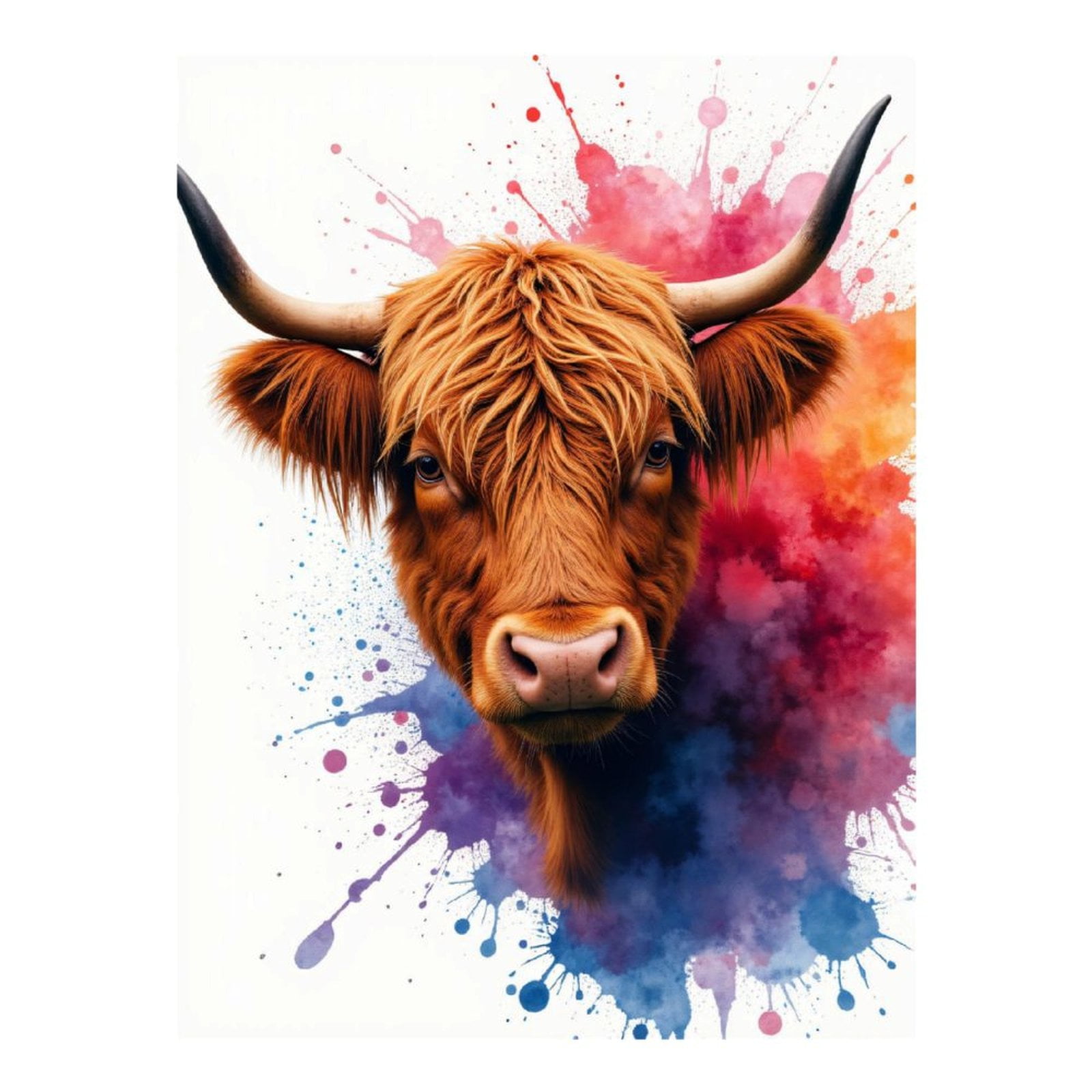 Diamond Art Kit for Adults, Majestic Animal Color Splash Diamond ...