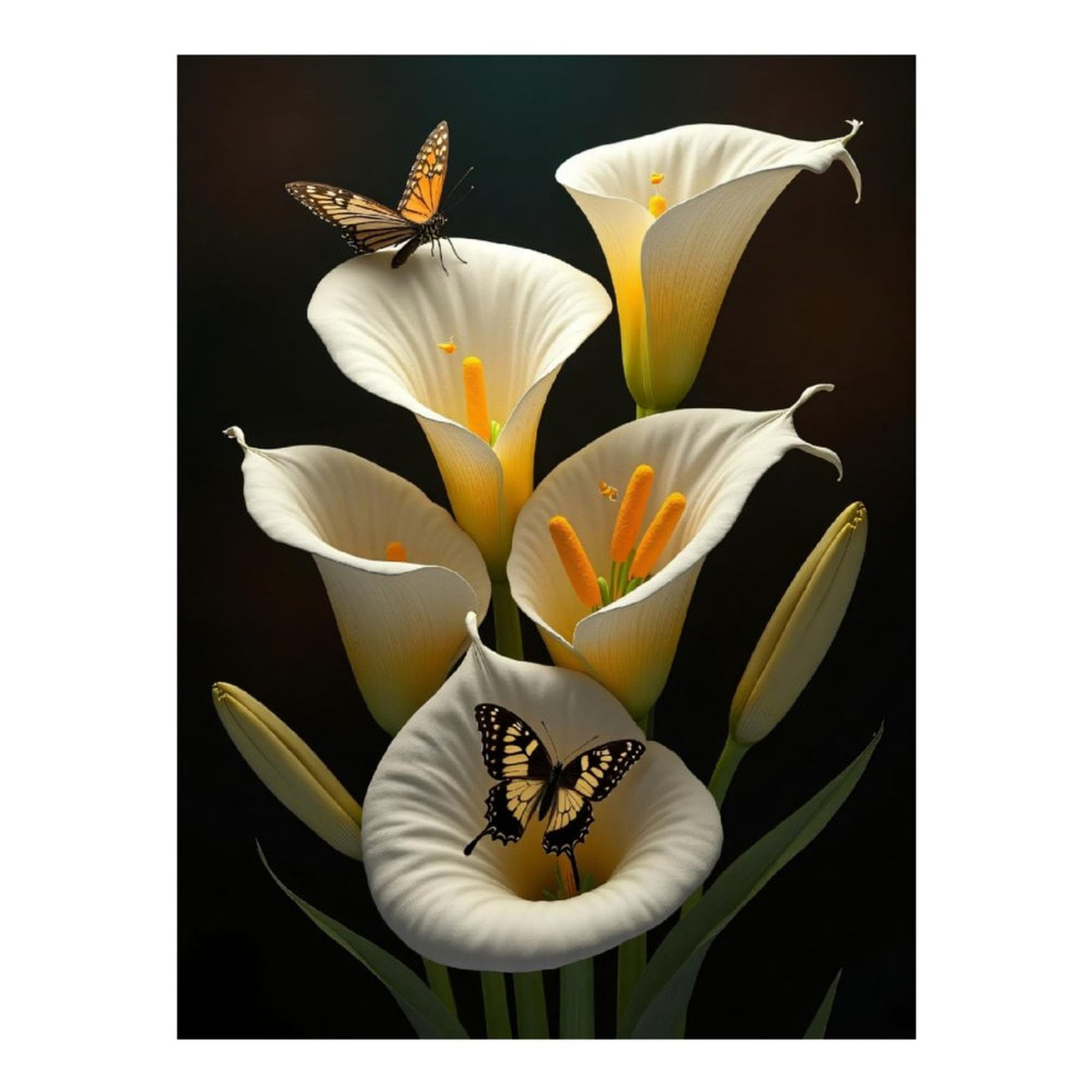 Diamond Art Kit for Adults, Modern Butterfly Bouquet Print No.608 ...
