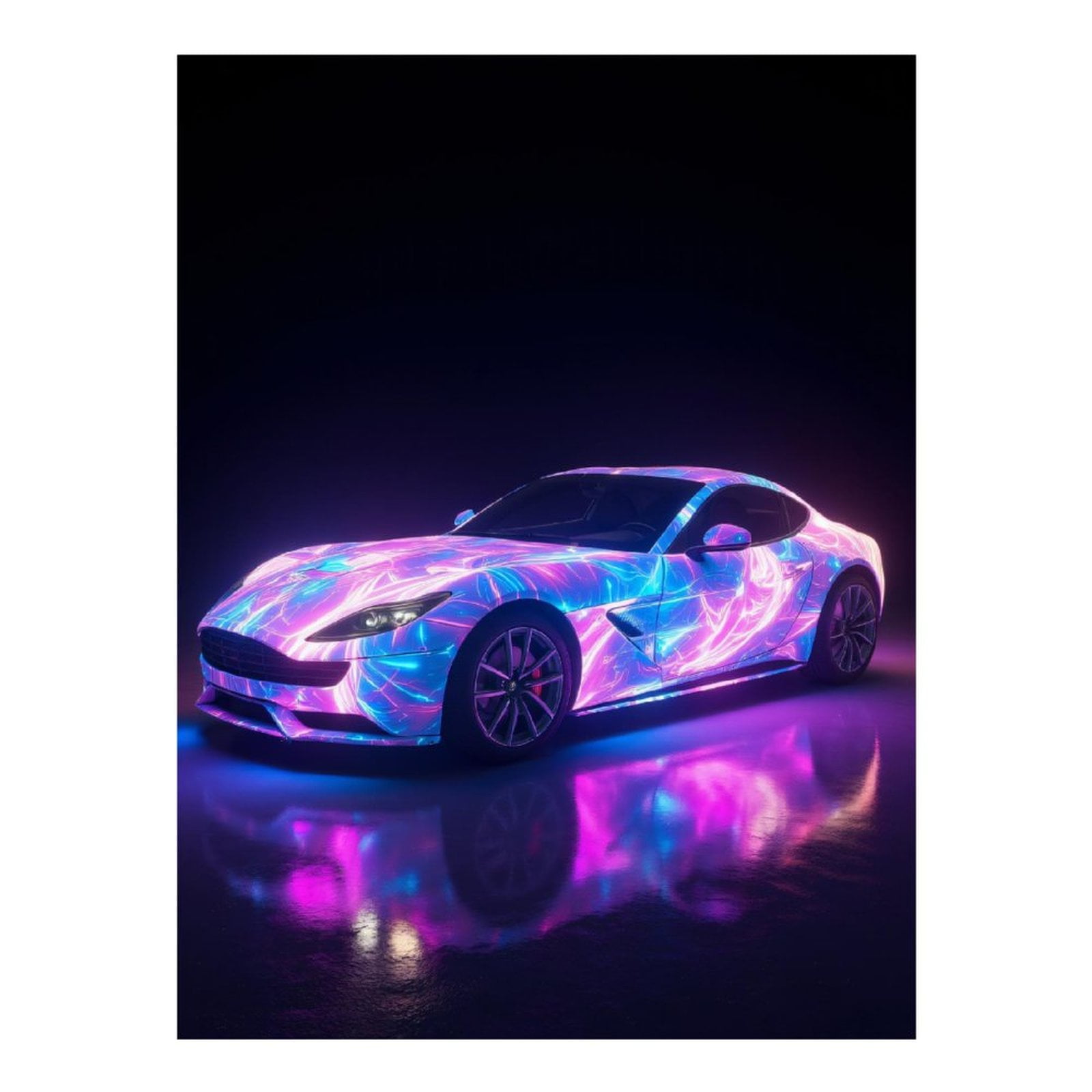 Diamond Art Kit for Adults, Neon Sports Car Night Lights Diamond ...