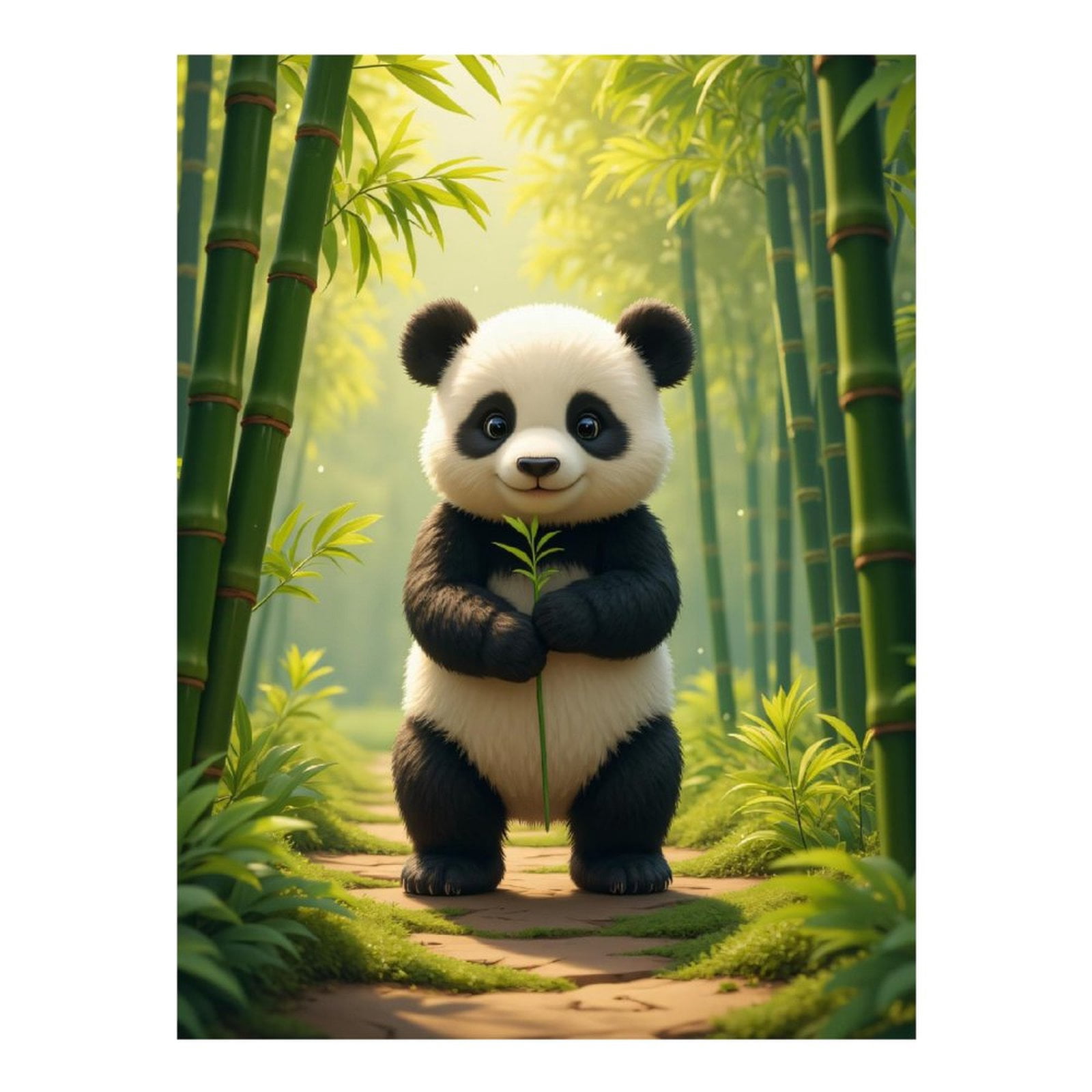 Diamond Art Kit for Adults, Panda Forest Path Cute Diamond Painting for ...