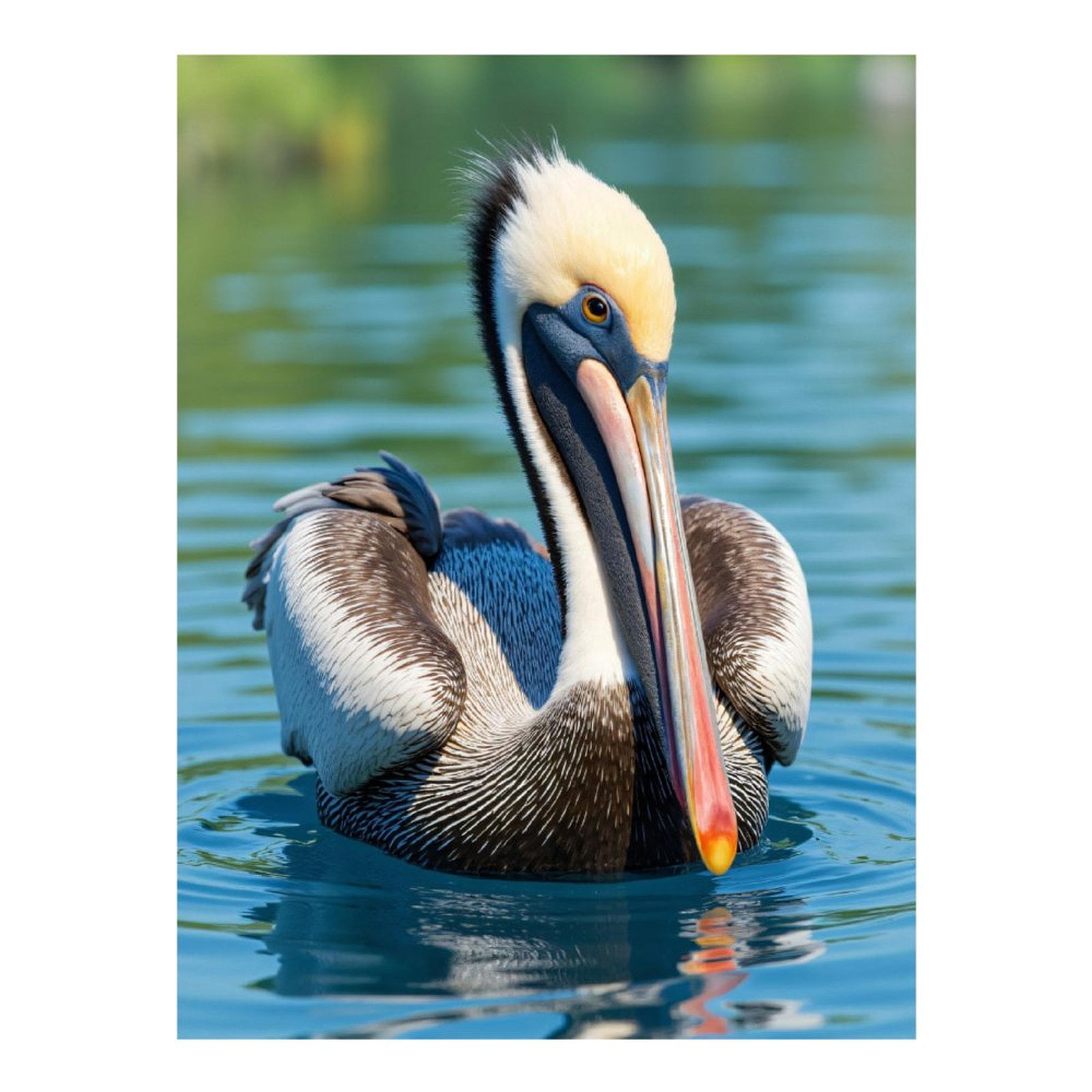 Diamond Art Kit for Adults, Pelican Calm Water Nature Scene Diamond ...