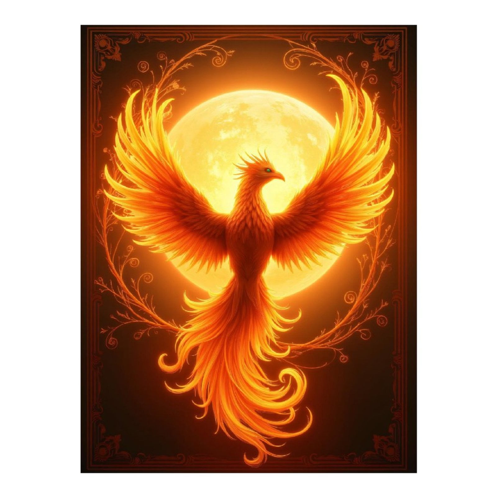 Diamond Art Kit for Adults, Phoenix Rising Moonlit Wings Diamond ...