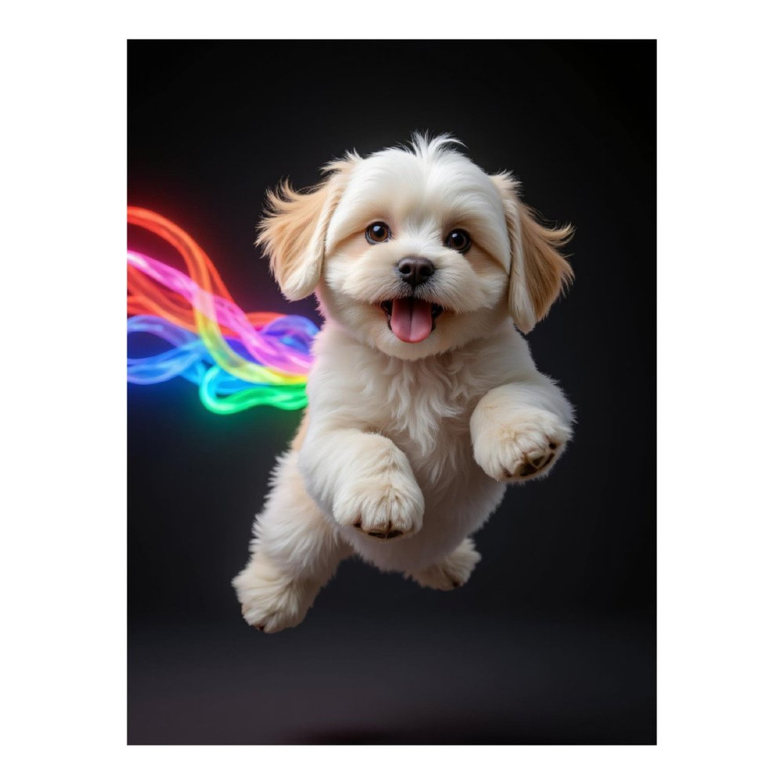 Diamond Art Kit for Adults, Playful Puppy Rainbow Glow Diamond Painting for Adults Beginners, 5D ...