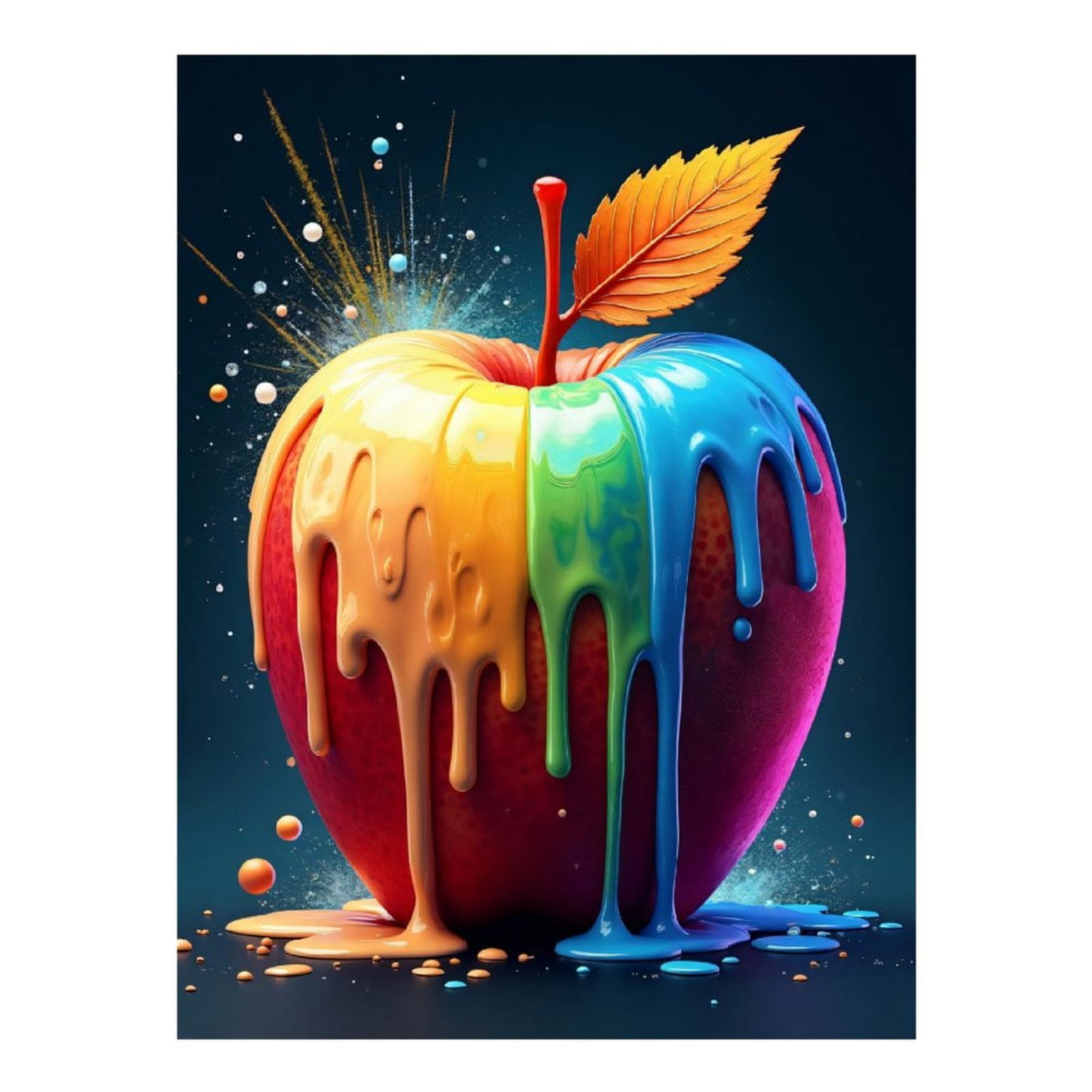 Diamond Art Kit for Adults, Rainbow Fruit Print No.38 Diamond Painting ...