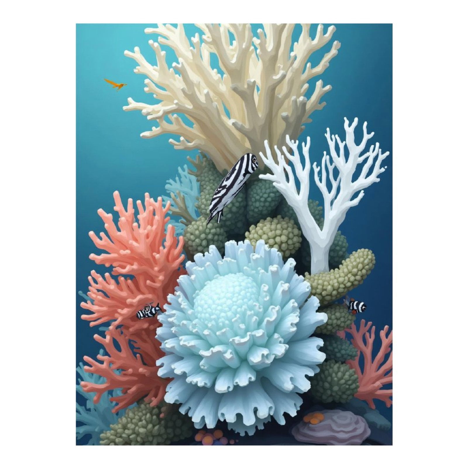 Diamond Art Kit for Adults, Realistic Seabed Coral Print No.7 Diamond ...