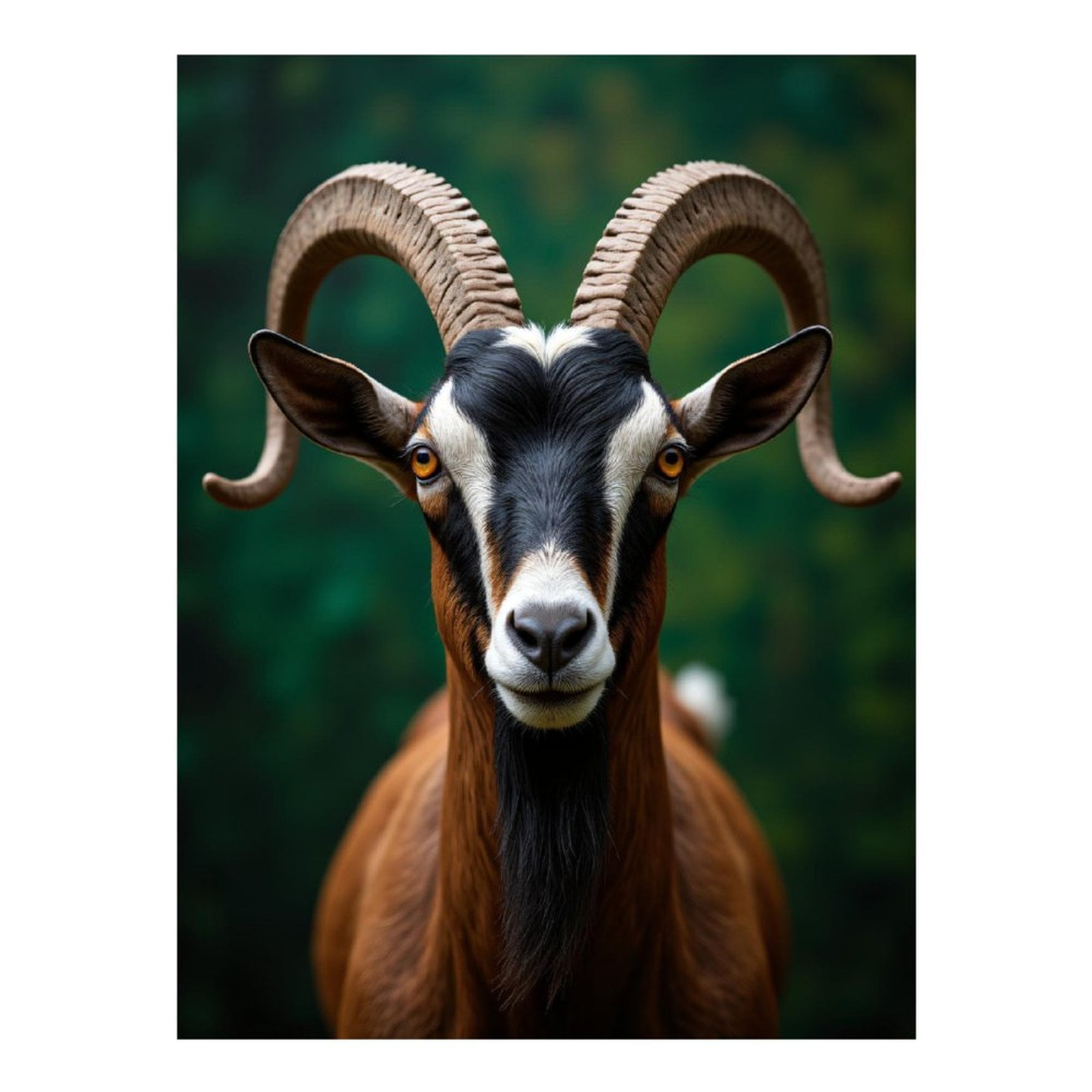 Diamond Art Kit for Adults, Regal Goat Portrait Nature Scene Diamond ...