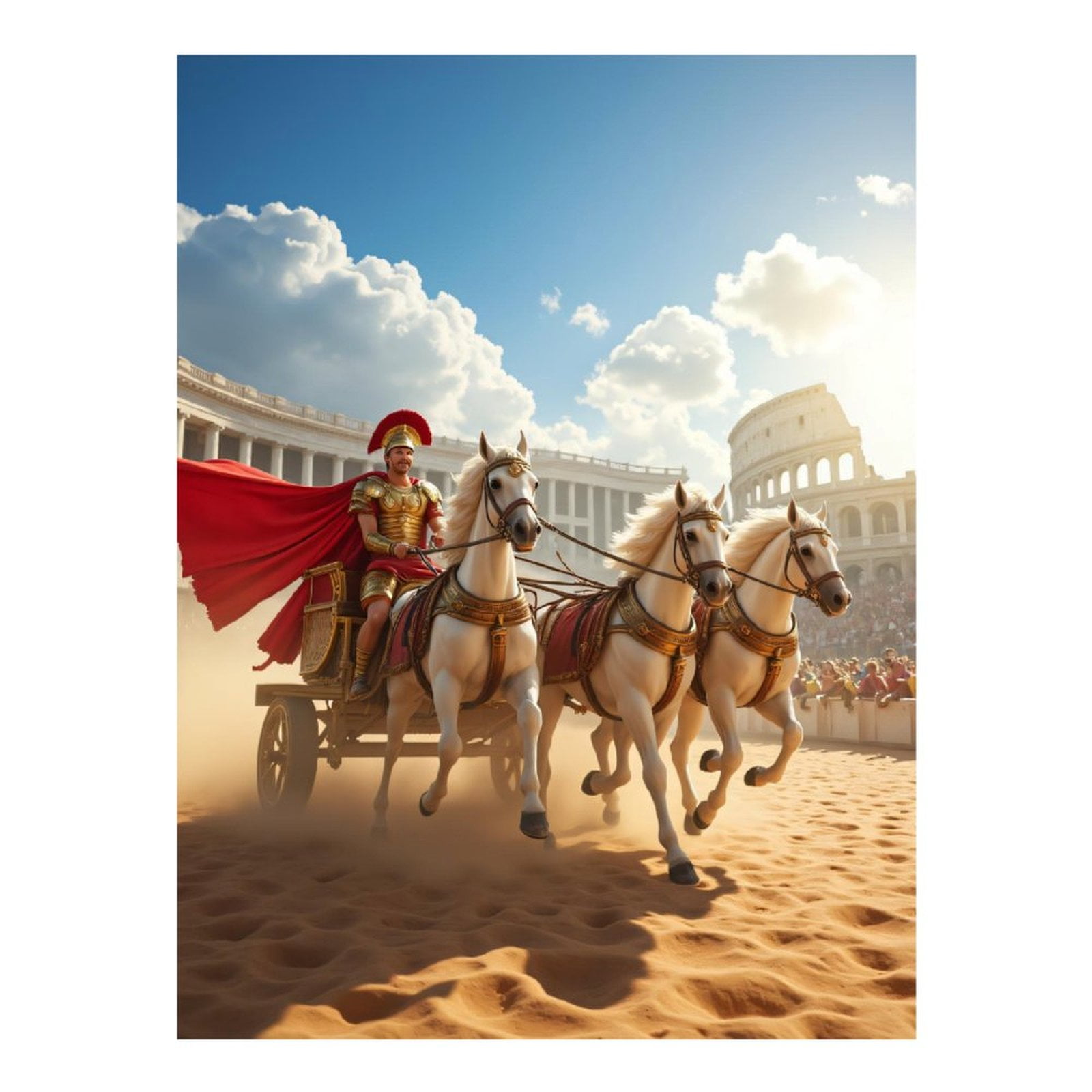 Diamond Art Kit for Adults, Roman Chariot Racing Arena Spectacle ...
