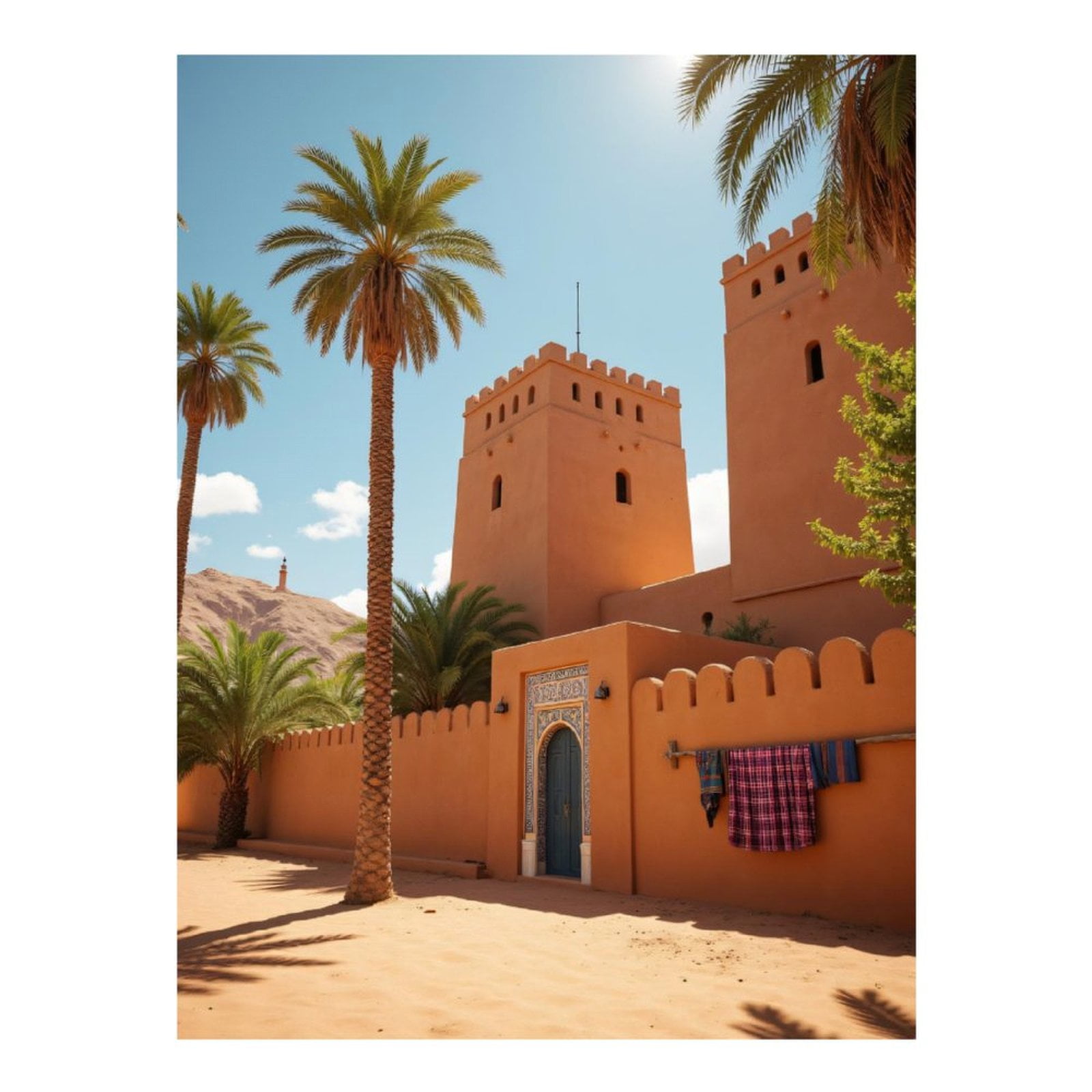 Diamond Art Kit for Adults, Sandstone Towers Palm Oasis Diamond ...