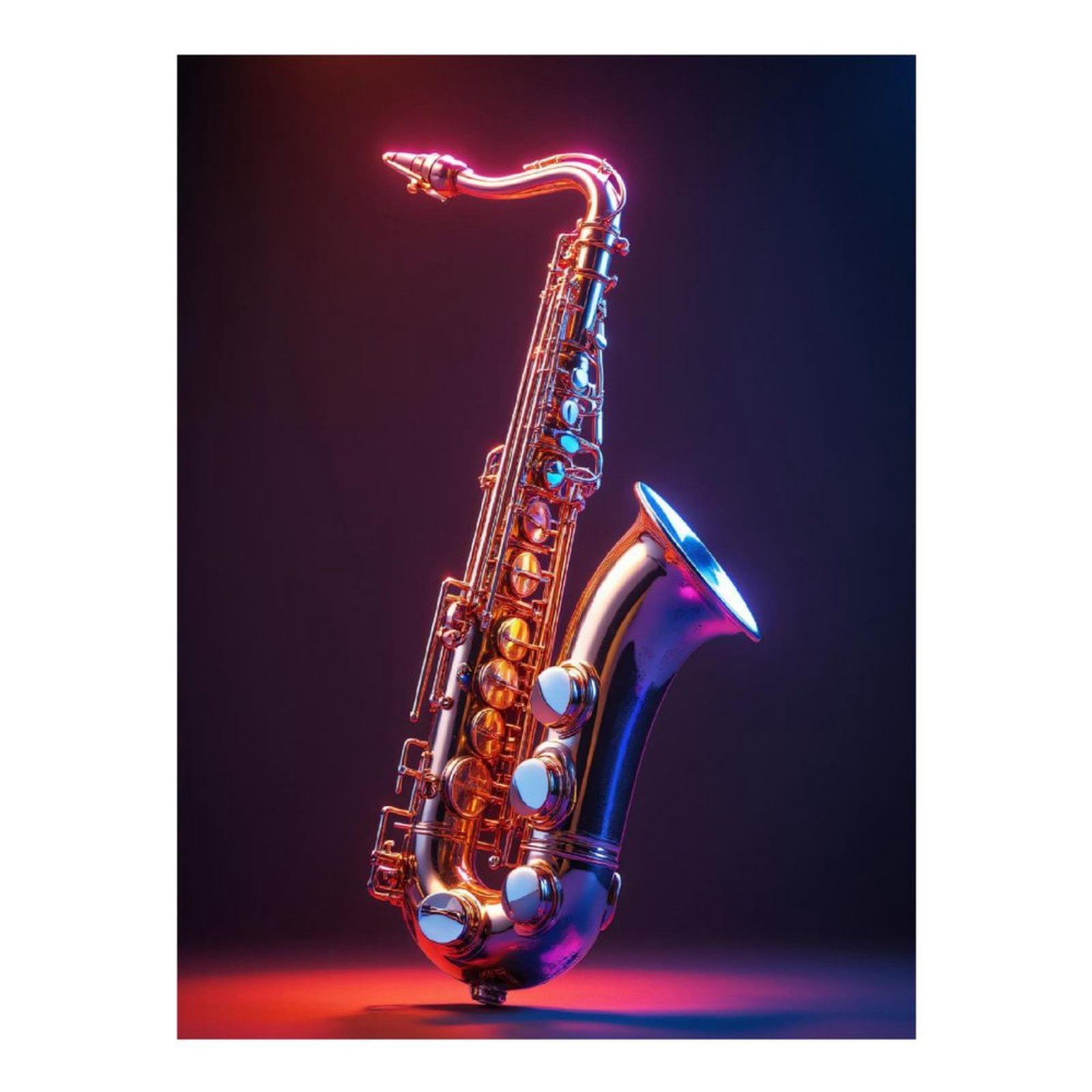 Diamond Art Kit for Adults, Saxophone Vibrant Lights Music Diamond ...