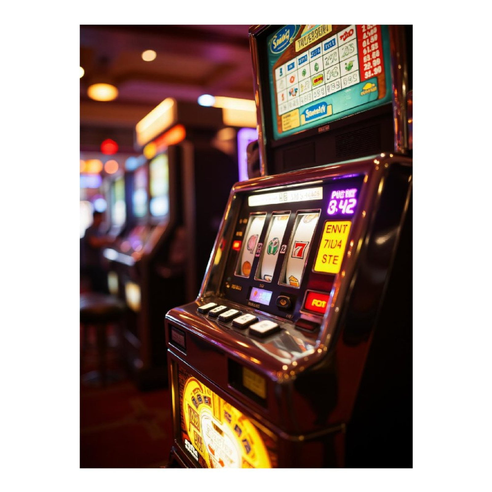 Diamond Art Kit for Adults, Slot Machine Casino Bright Lights Diamond ...