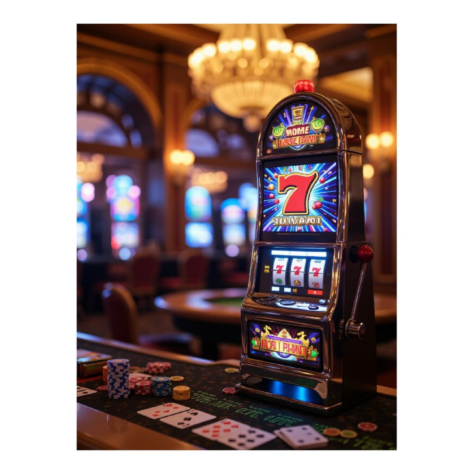 Diamond Art Kit for Adults, Slot Machine Casino Lights Chandelier ...