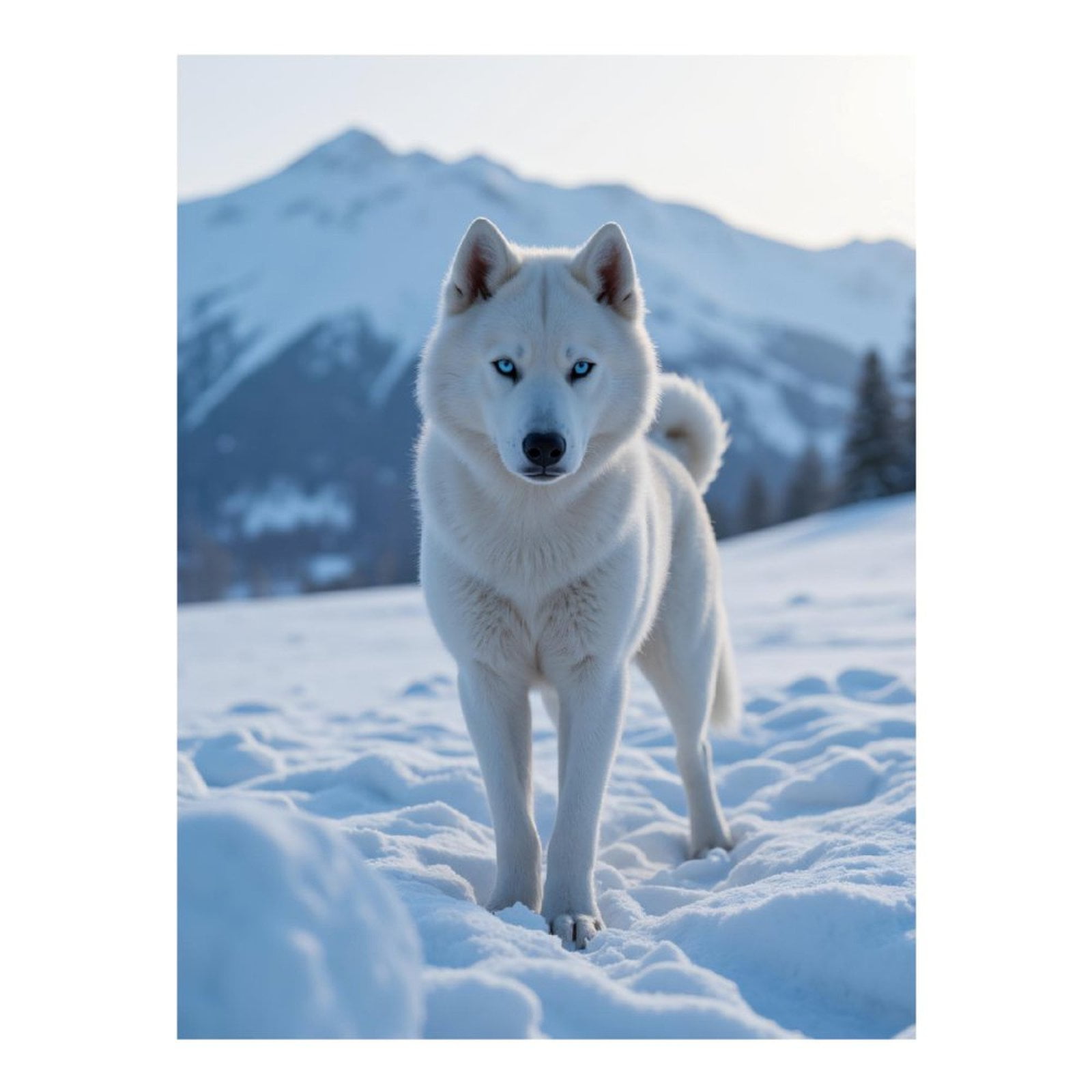 Diamond Art Kit for Adults, Snowy Husky Mountain Landscape Diamond ...