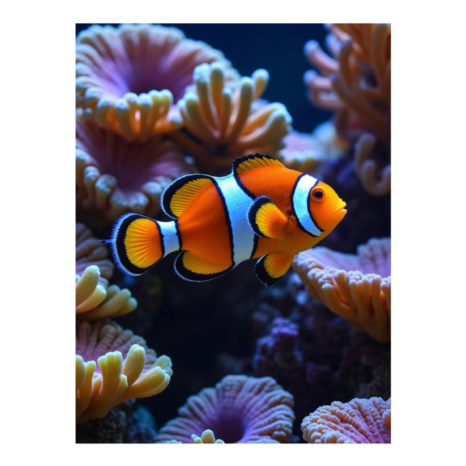 Diamond Art Kit for Adults, Vibrant Coral Reef Fish Scene Diamond ...