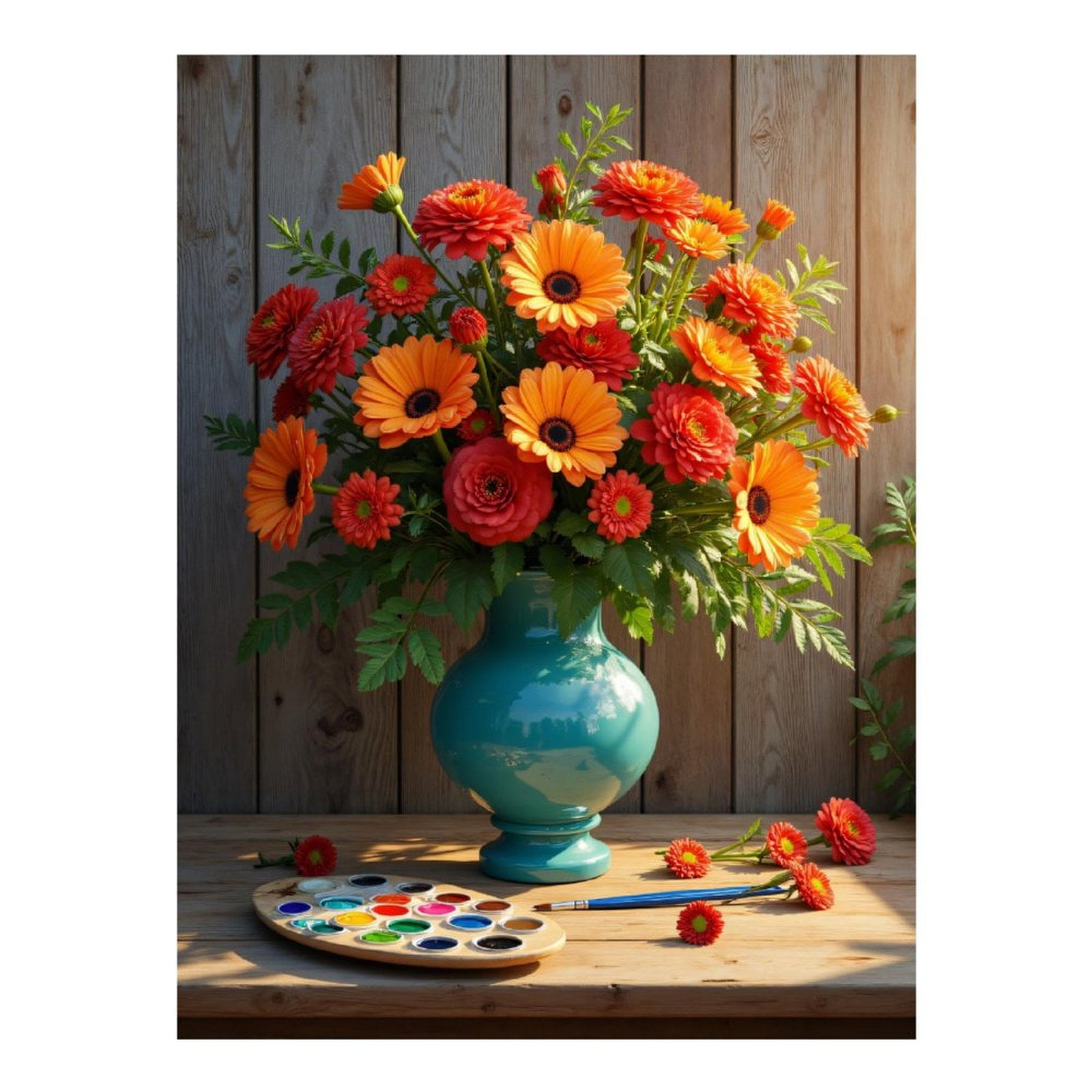 Diamond Art Kit for Adults, Vibrant Floral Display Painting Art Diamond ...