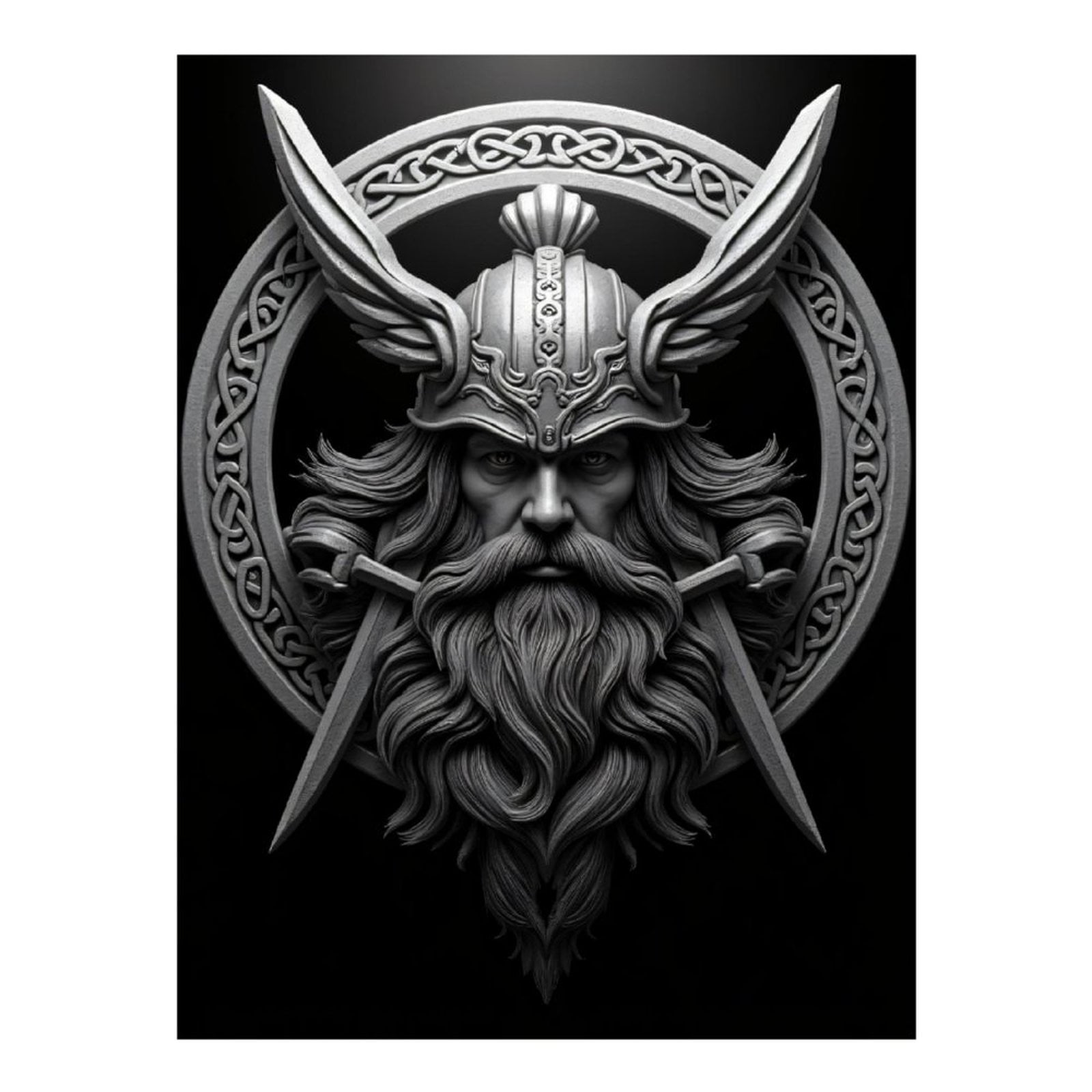 Diamond Art Kit for Adults, Viking Warrior Helmet Norse Art Diamond ...