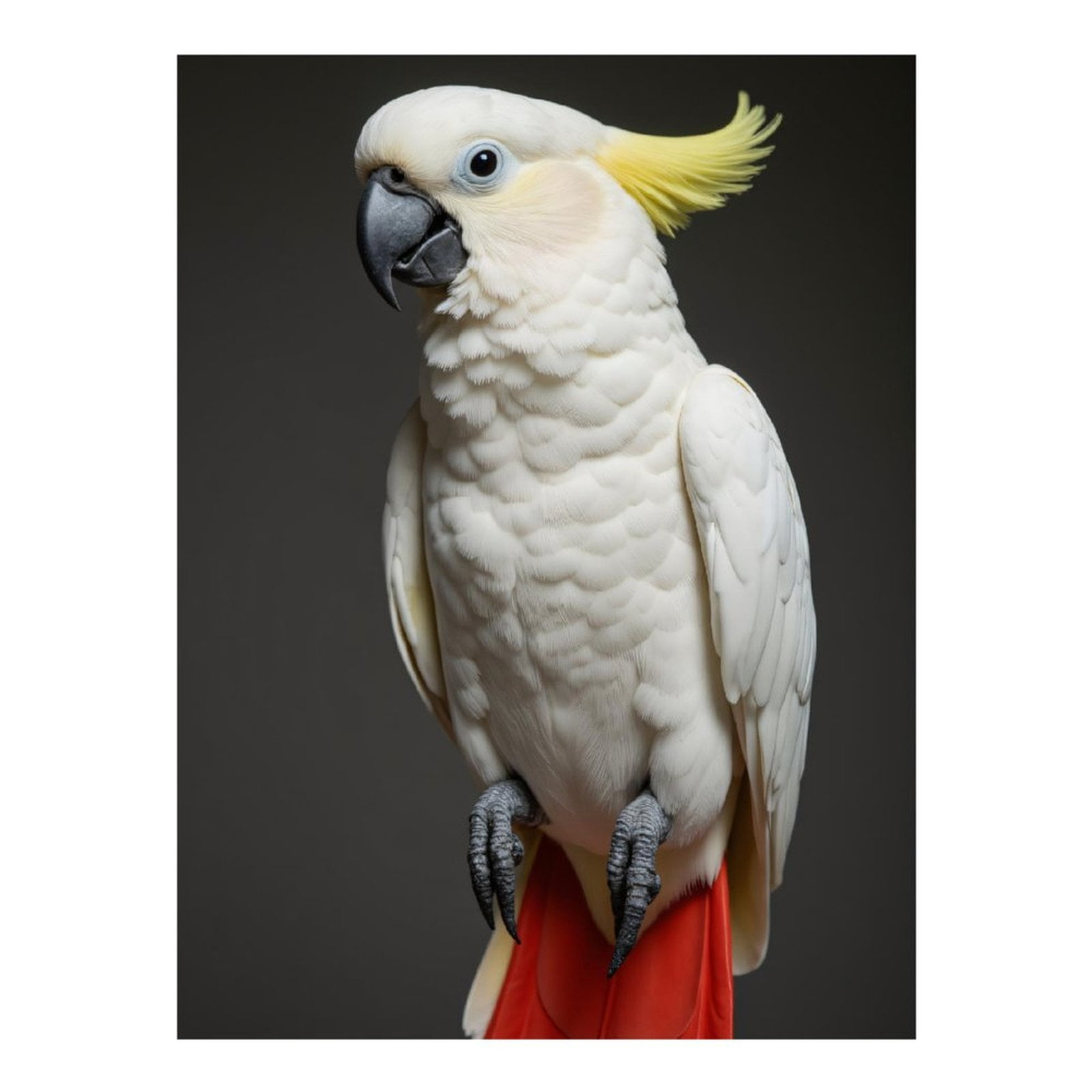 Diamond Art Kit for Adults, White Parrot Yellow Bird Portrait Diamond ...