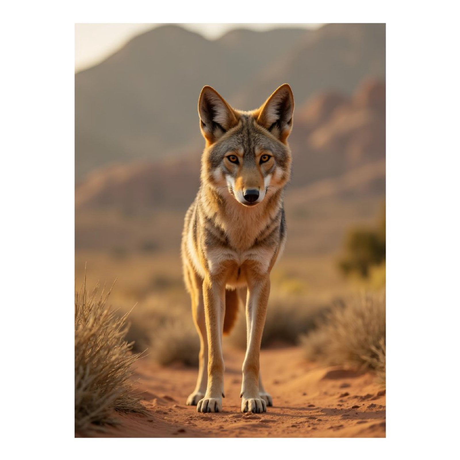 Diamond Art Kit for Adults, Wild Canine Desert Landscape Diamond ...
