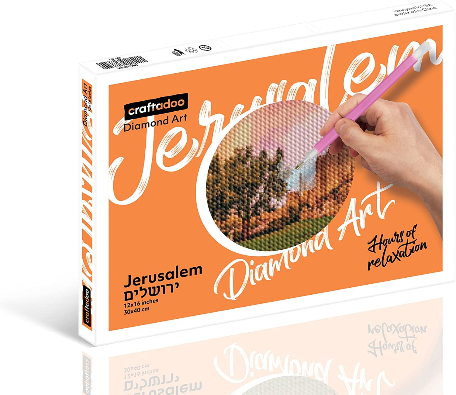 Diamond Art Kit Jerusalem - 12x16 Small Diamond Painting Kits for ...