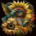 ZHUDENGXJL Flowers Birds Diamond Art Kit - Walmart.com