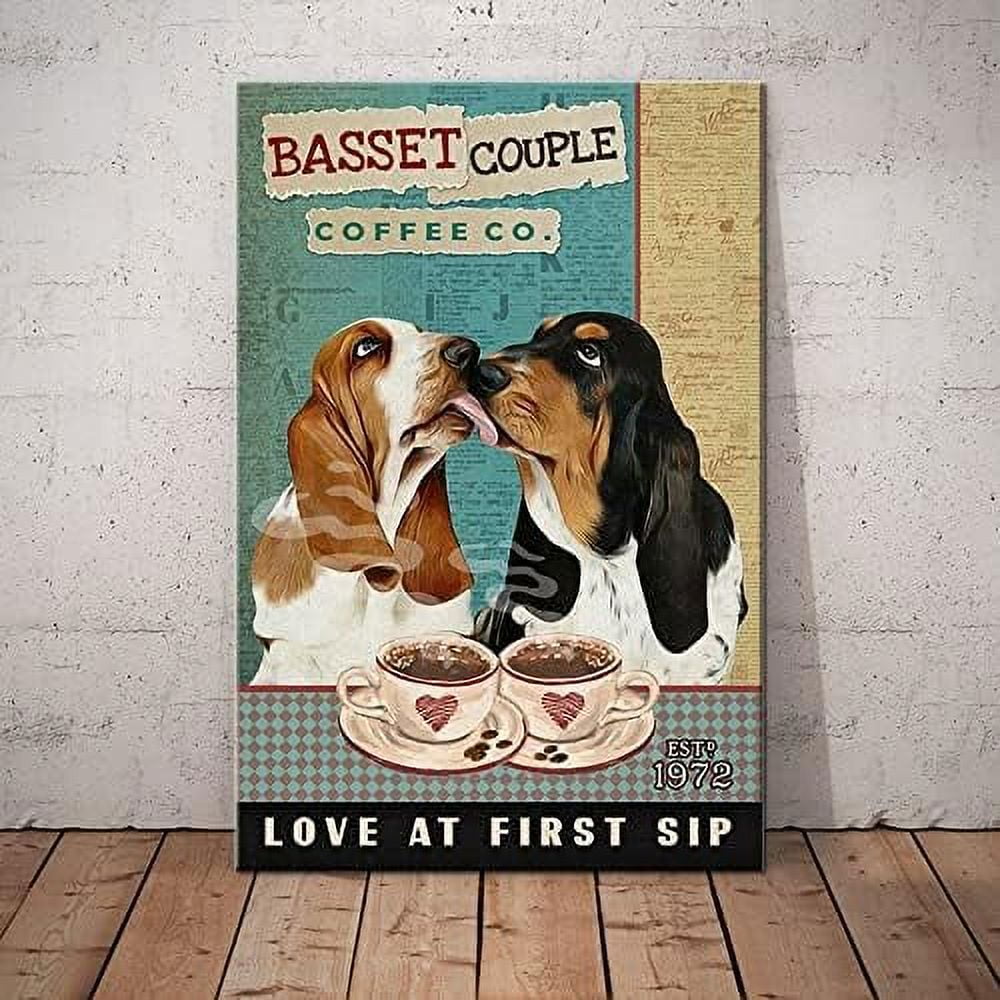 Diamond Art Kits for Adults,5D Painting Art Kits Basset Hound Couple ...