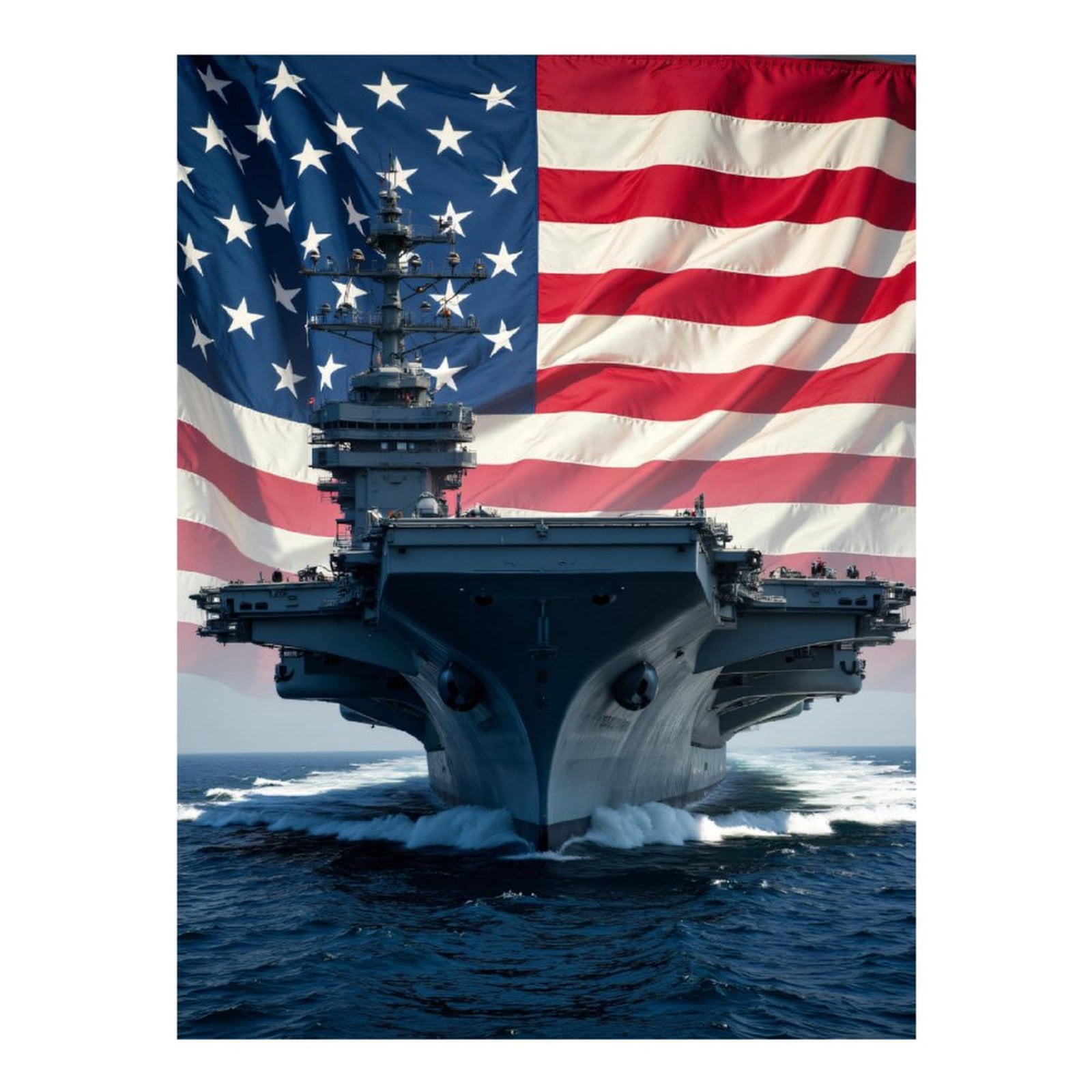 Diamond Art Kits for Adults - 5d Aircraft Carrier Ocean Flag Waves ...