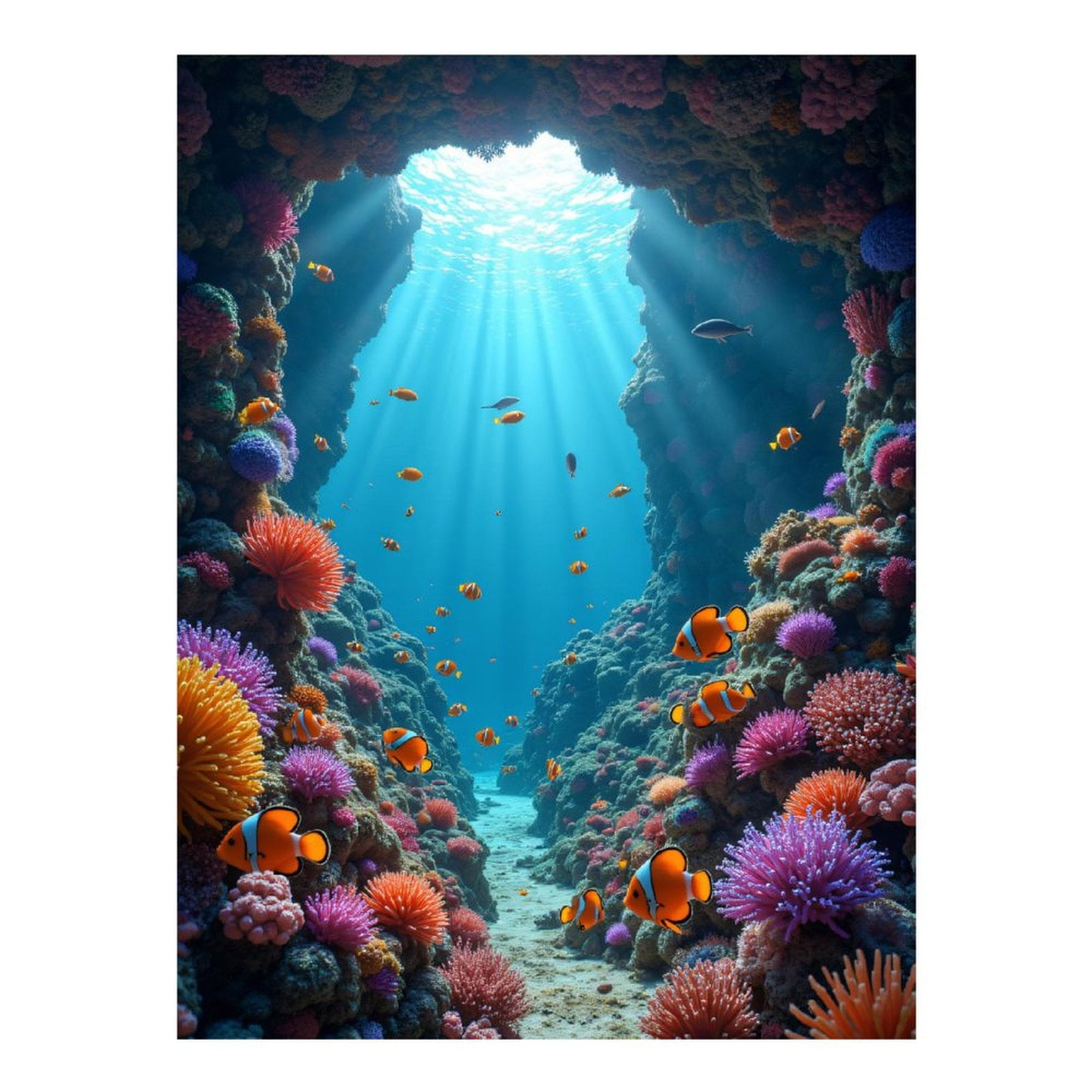 Diamond Art Kits for Adults - 5d Colorful Underwater Coral Reef Scene ...