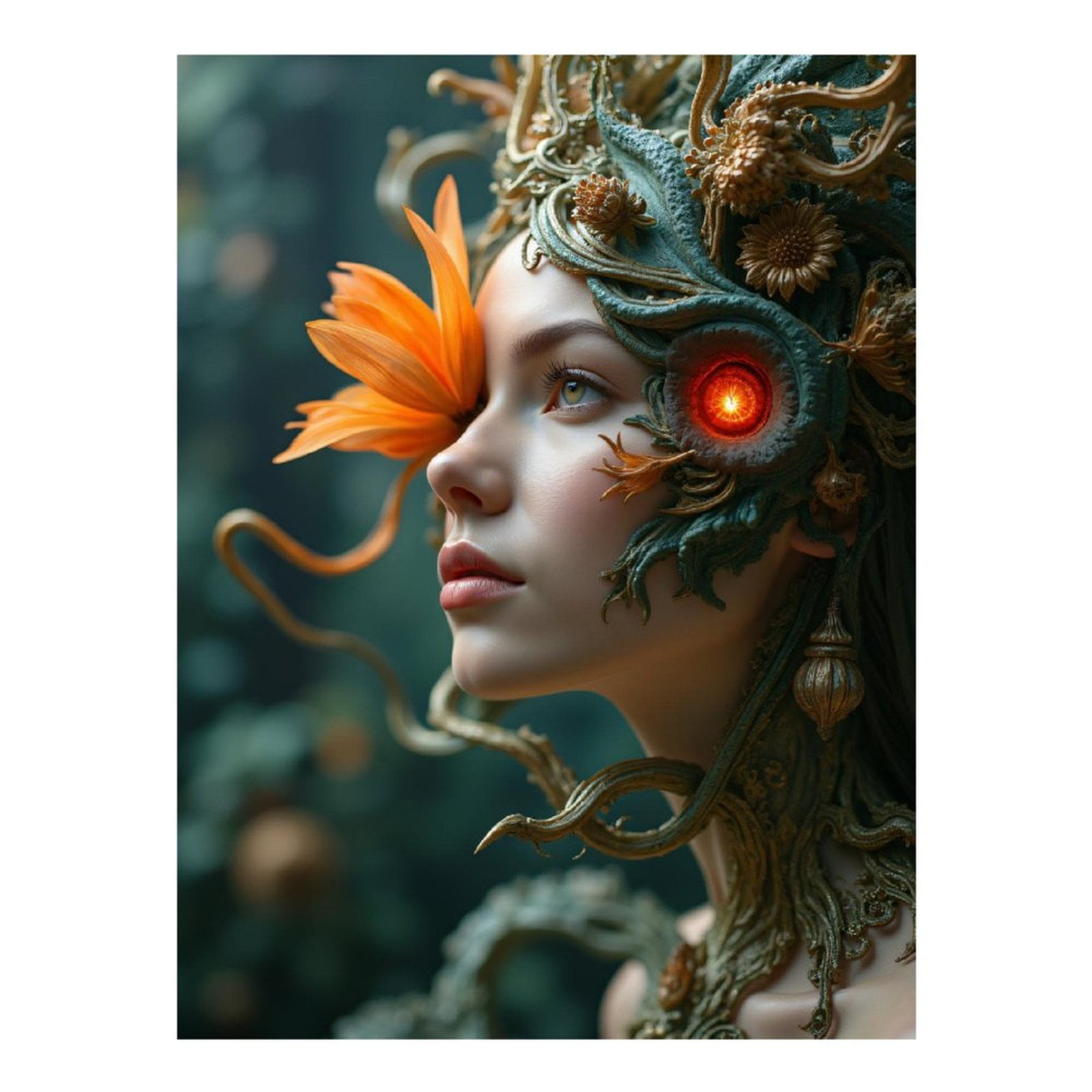 Diamond Art Kits for Adults - 5d Enchanted Forest Goddess Portrait Diamond Painting for Adults ...