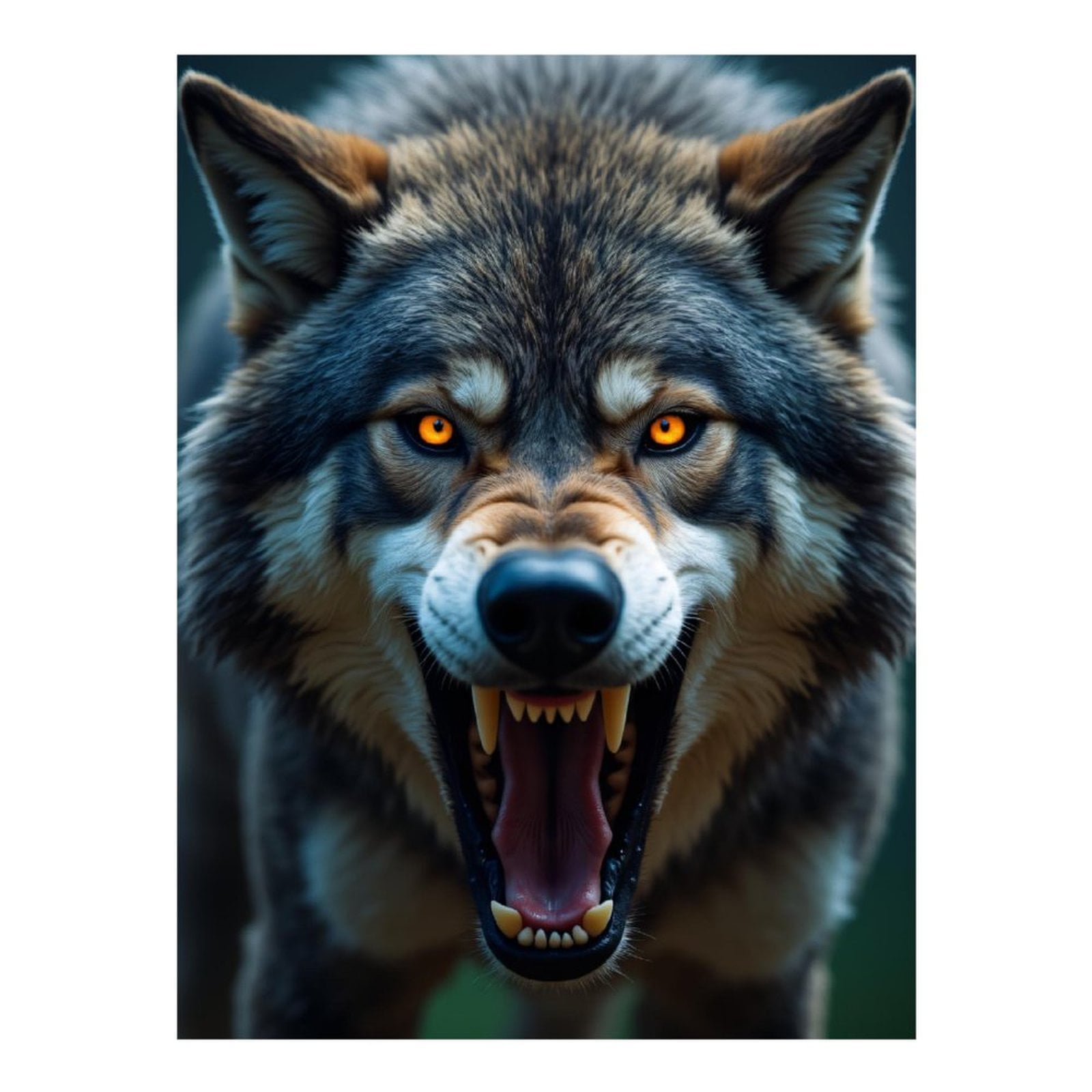 Diamond Art Kits for Adults - 5d Fierce Wolf Roaring Eyes Bright ...