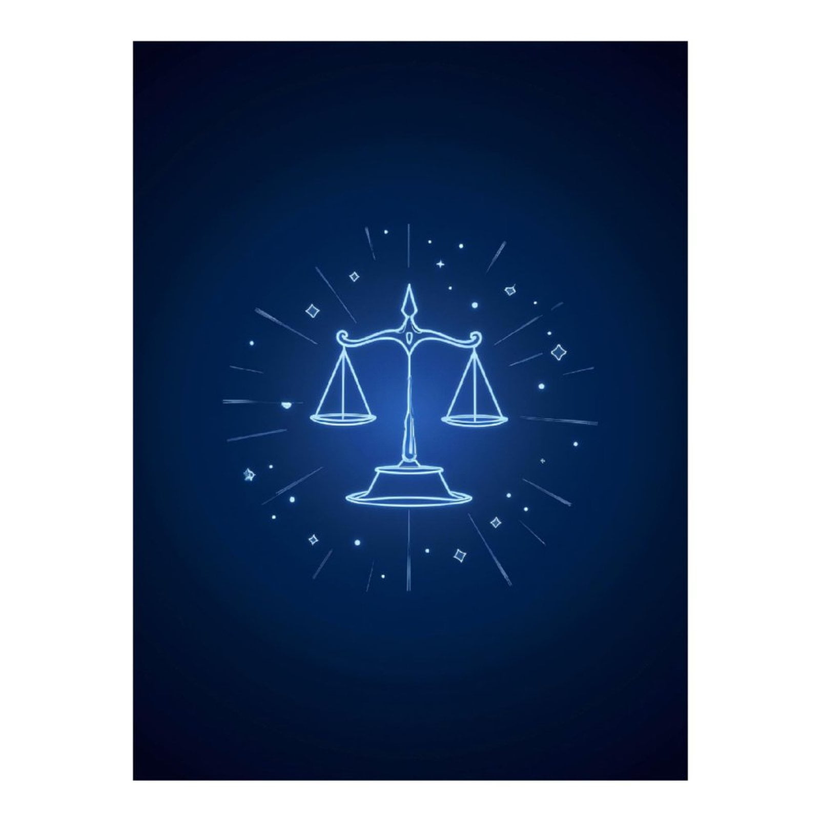 Diamond Art Kits for Adults - 5d Justice Scales Bright Blue Glow ...