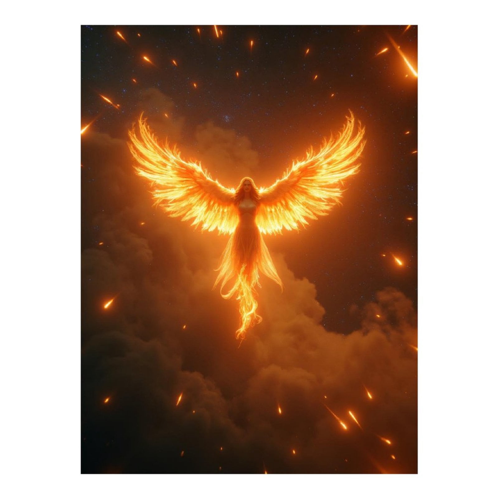 Diamond Art Kits for Adults - 5d Majestic Fiery Winged Creature Diamond ...