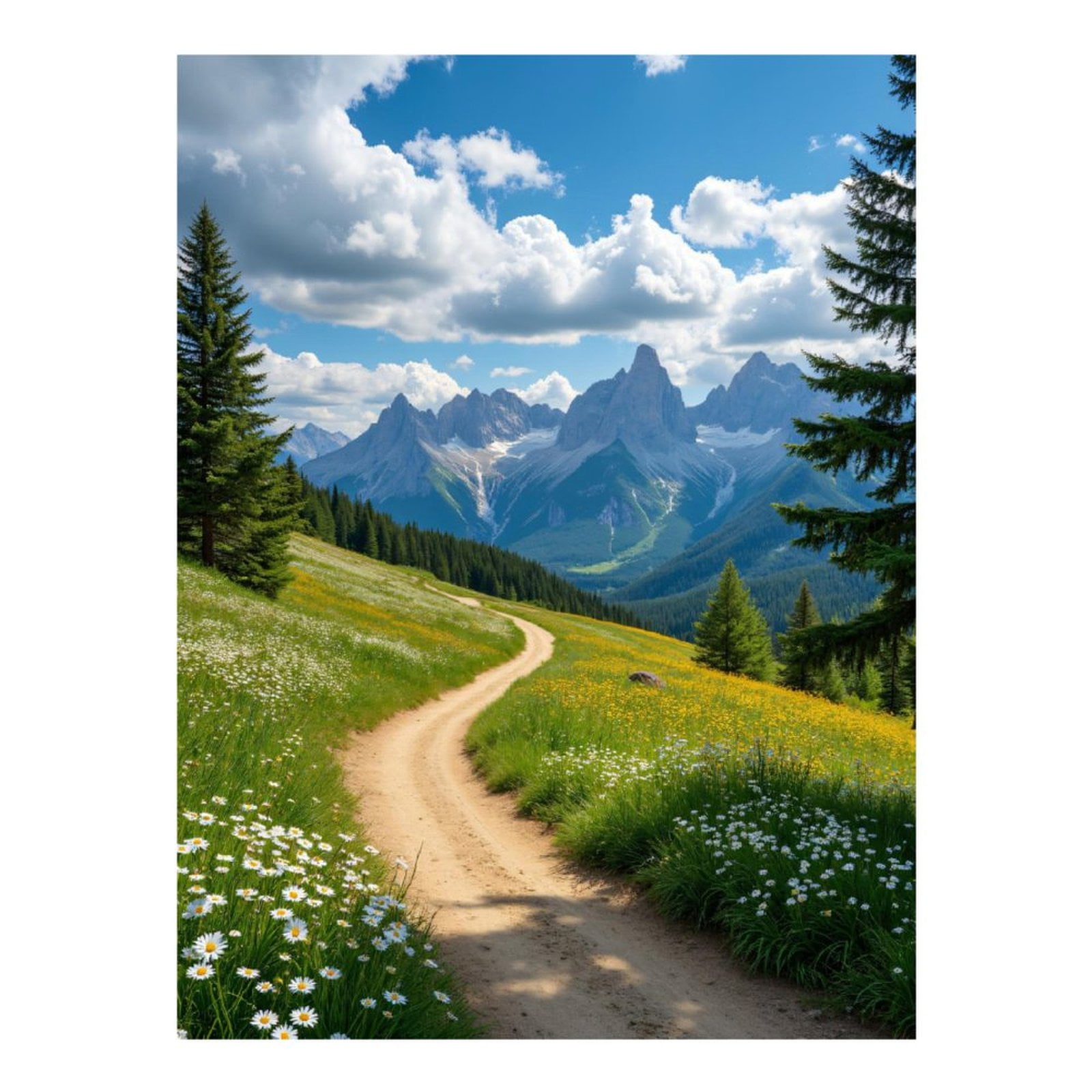 Diamond Art Kits for Adults - 5d Mountain Pathway Scenic View Diamond ...
