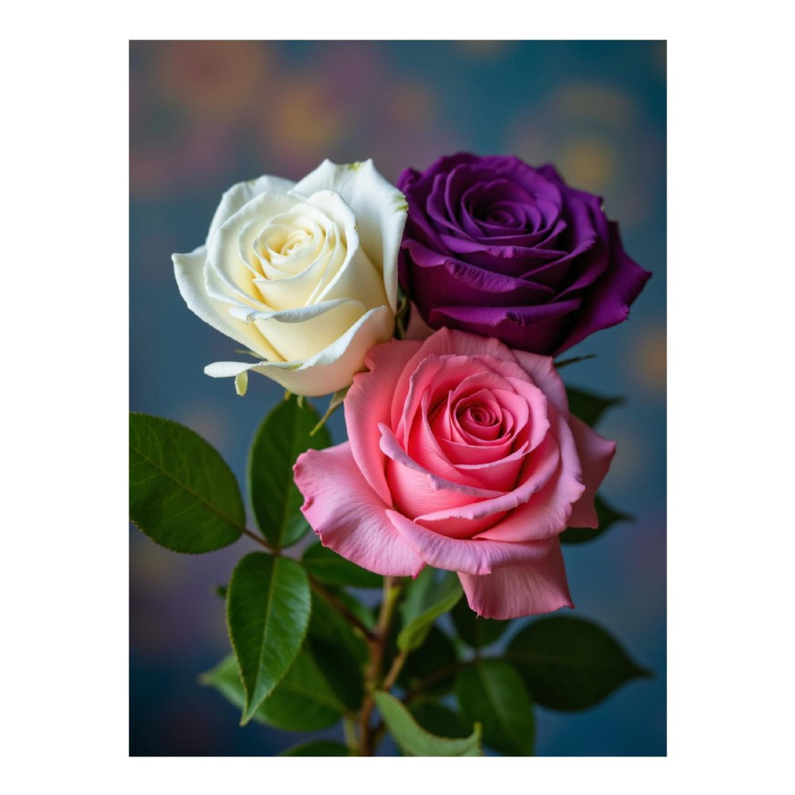 Diamond Art Kits for Adults - 5d Multicolor Roses Bouquet Floral Beauty ...