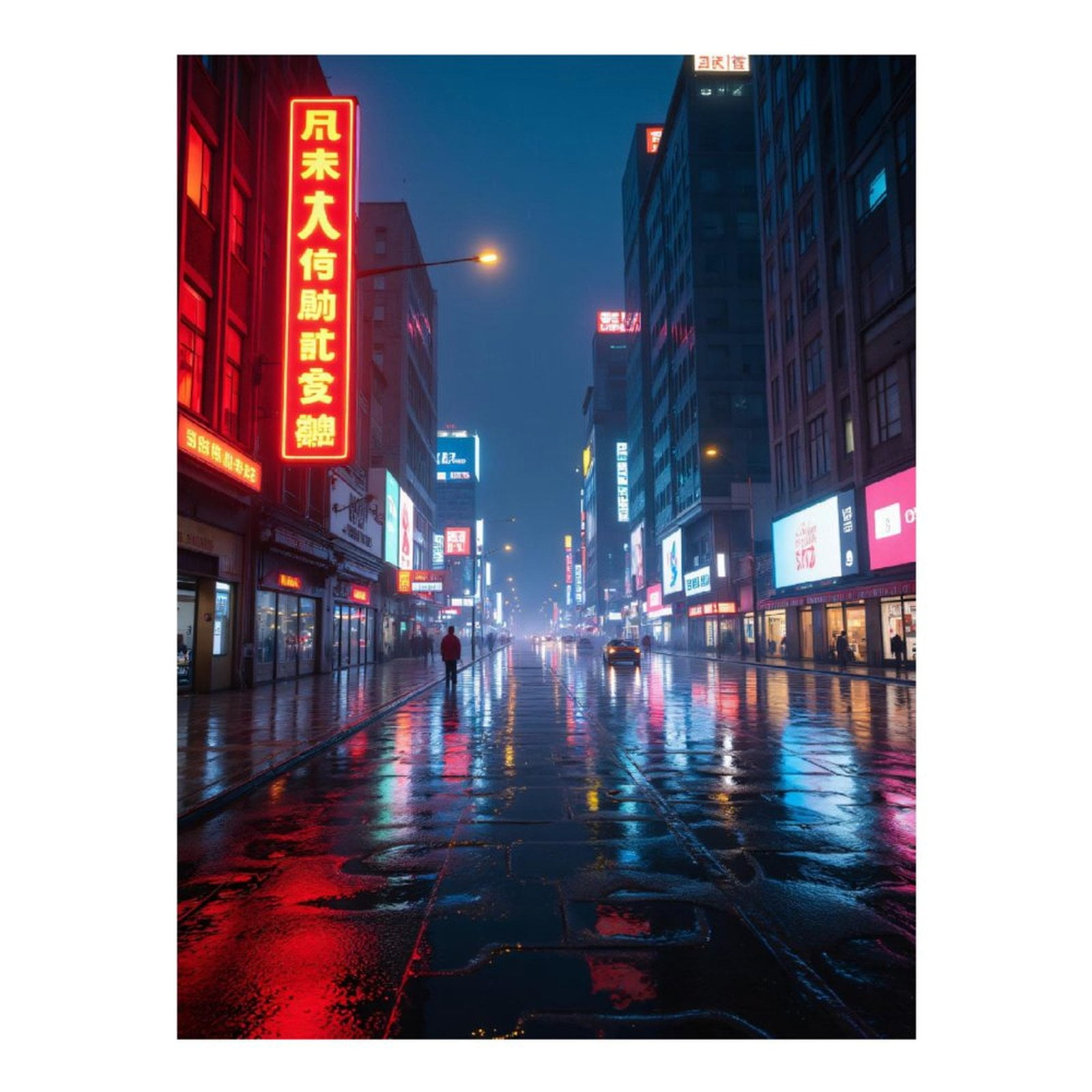 Diamond Art Kits for Adults - 5d Neon City Night Reflections Diamond ...