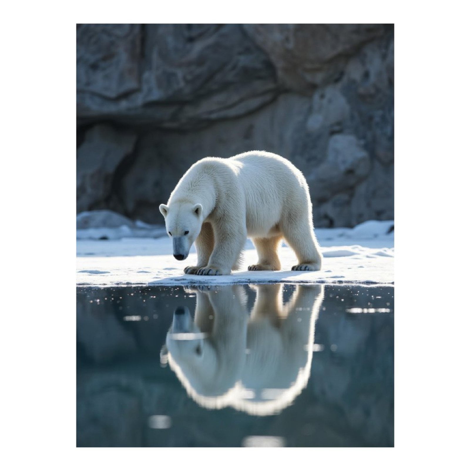 Diamond Art Kits for Adults - 5d Polar Bear Reflection Ice Water Diamond Painting for Adults ...