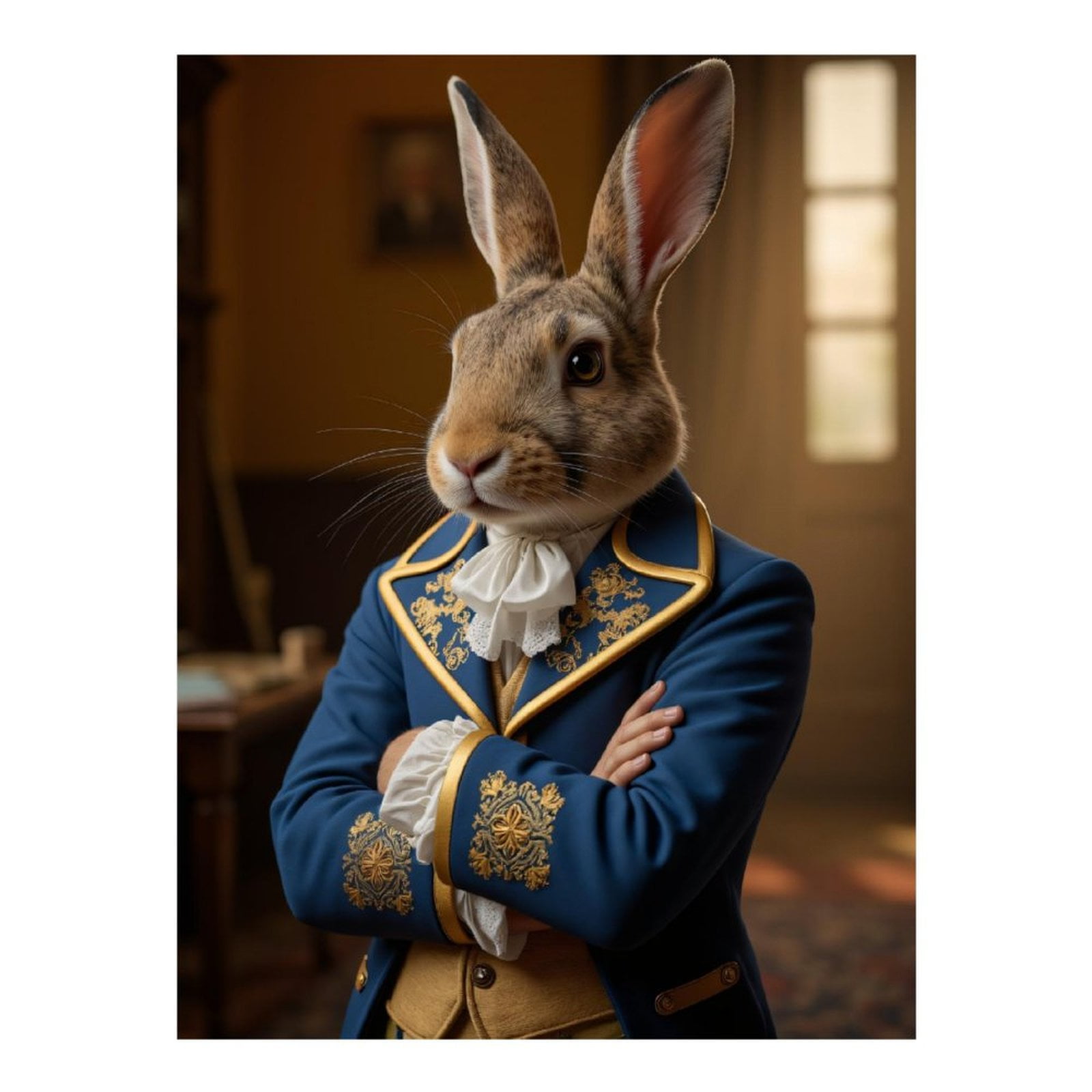 Diamond Art Kits for Adults - 5d Rabbit Aristocrat Royal Attire Diamond ...