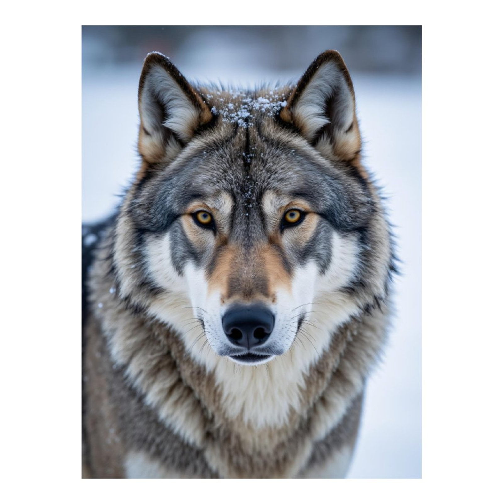 Diamond Art Kits for Adults - 5d Snowy Wolf Portrait Majestic Winter Diamond Painting for Adults ...